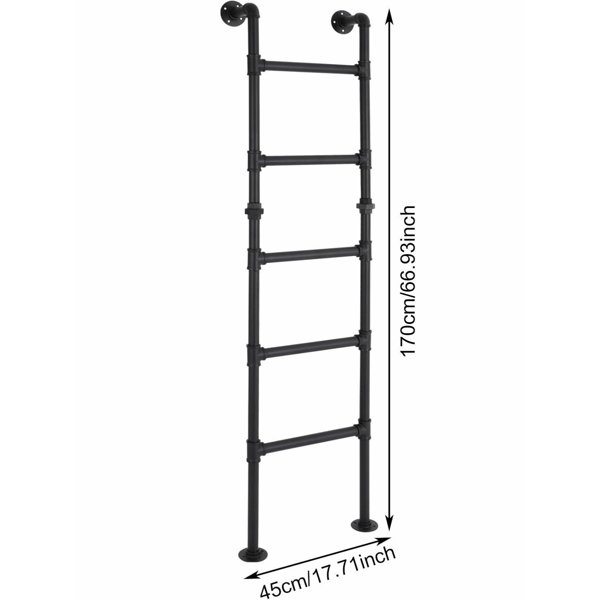 Trent Austin Design Wall Mounted Floor Mounted Ladders 5.6 Ft, Basement ...