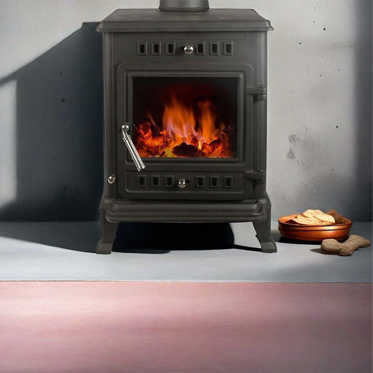Hart Enjoy life Cast iron stove with country fire fireplace | Wayfair