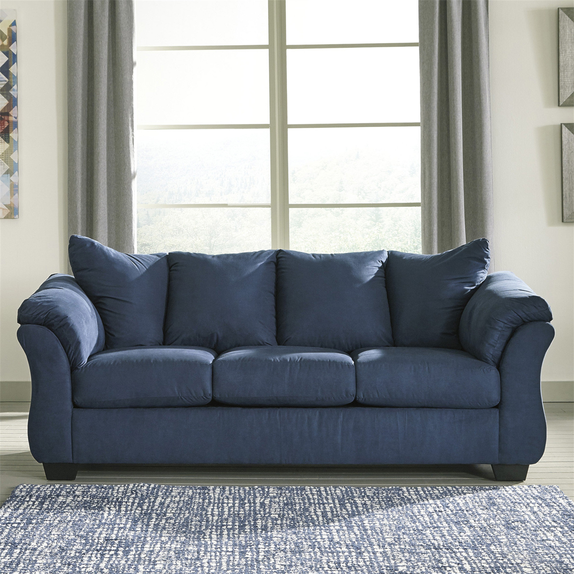 Latitude Run® Aruca Sensations Microfiber Pillow Back Sofa | Wayfair