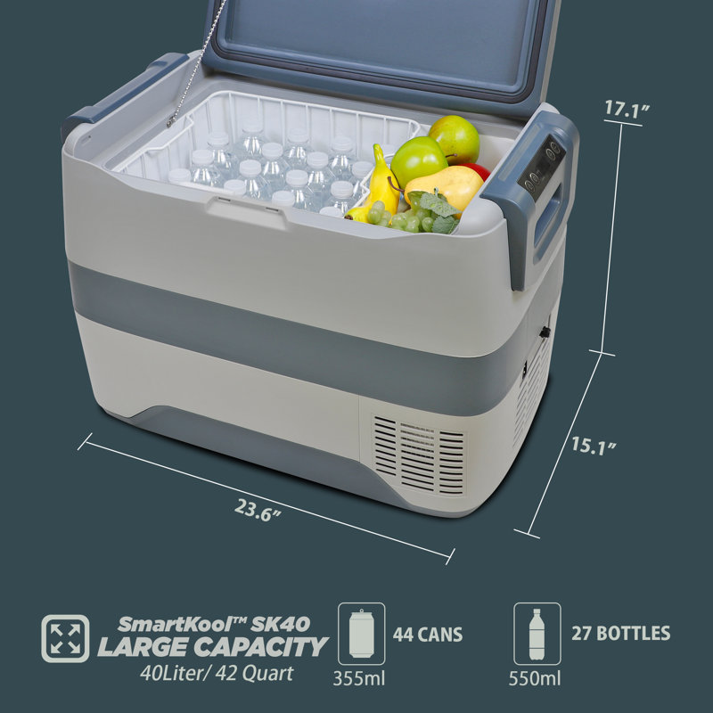 Koolatron 12V Portable Freezer/Refrigerator with Bluetooth 42 qt (40L ...