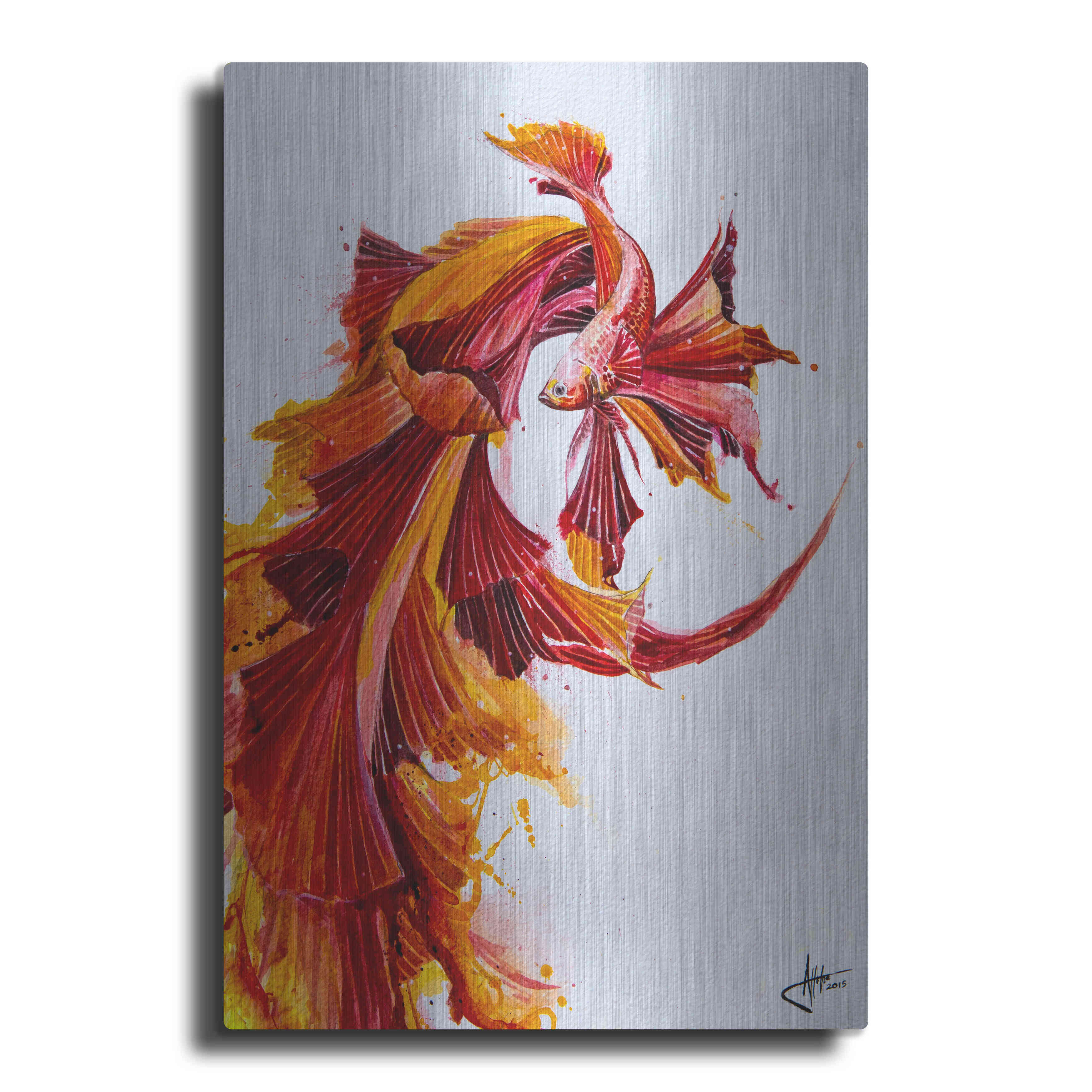 Bay Isle Home™ ''Ignite Vertical'' By Marc Allante, Metal Wall Art, 12 ...