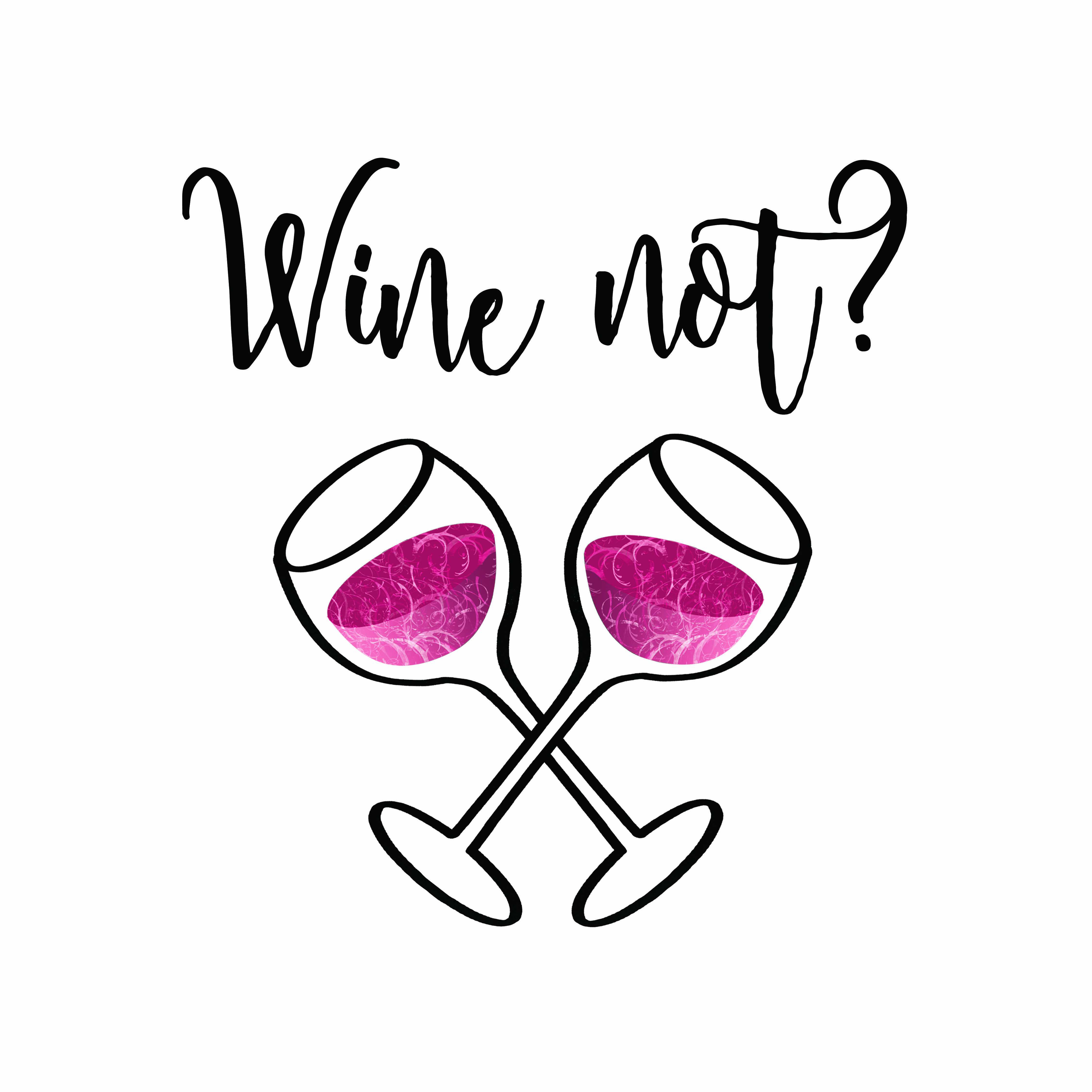 Trinx Wine Not Glasses Crossed | Wayfair