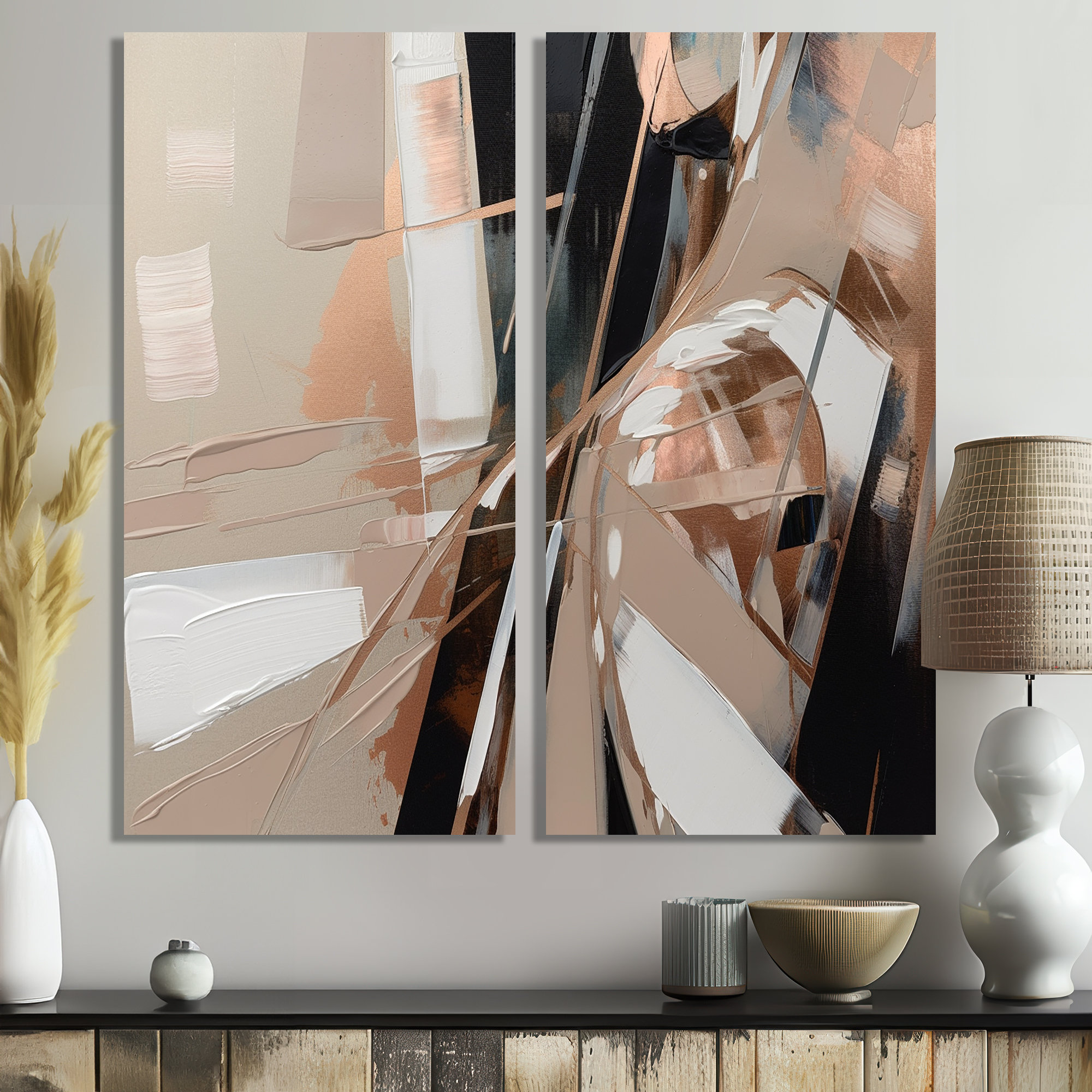 Ivy Bronx Brown And Black Beyond Boundaries V - Brown Wall Art | Wayfair