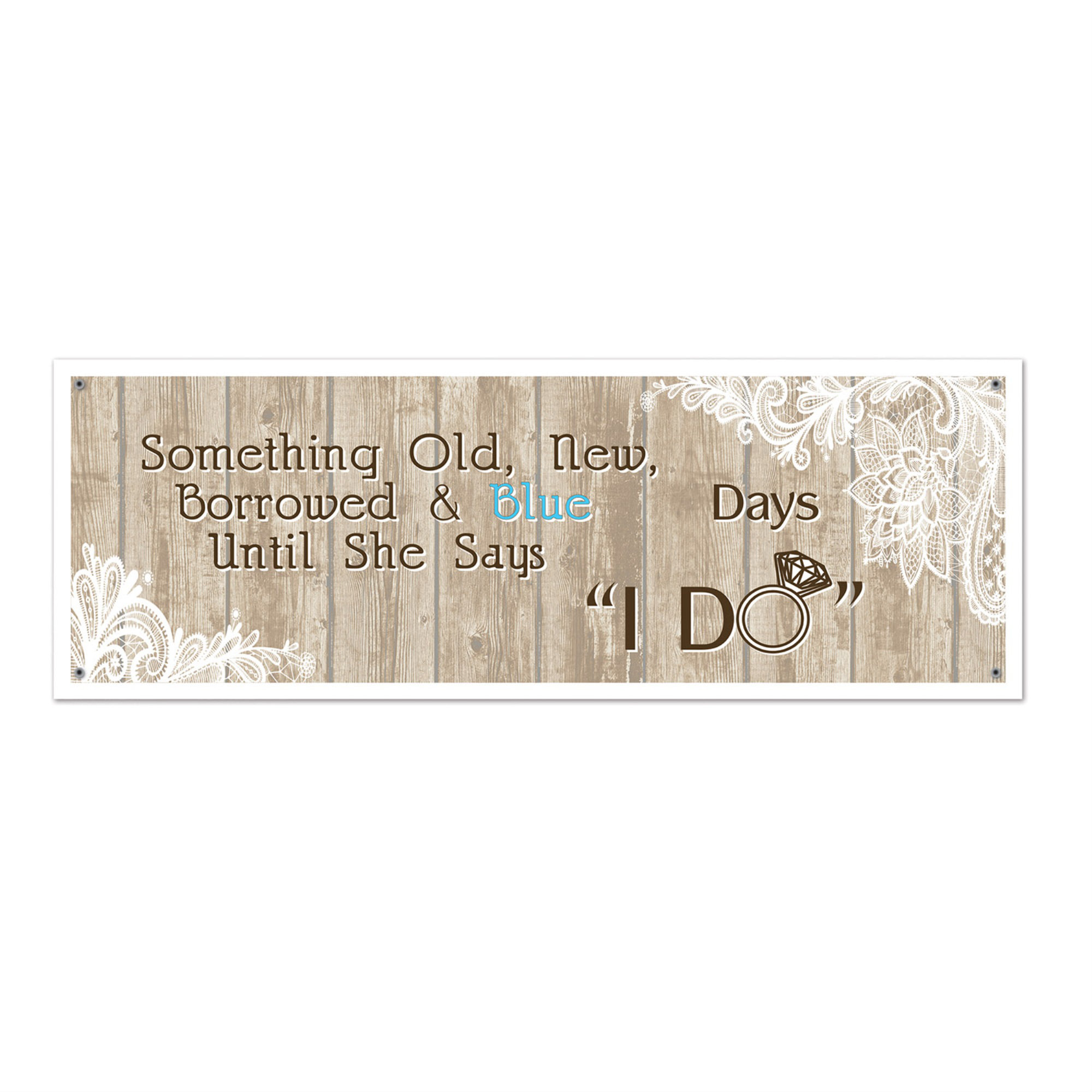 The Beistle Company Rustic Wedding Sign Banner | Wayfair