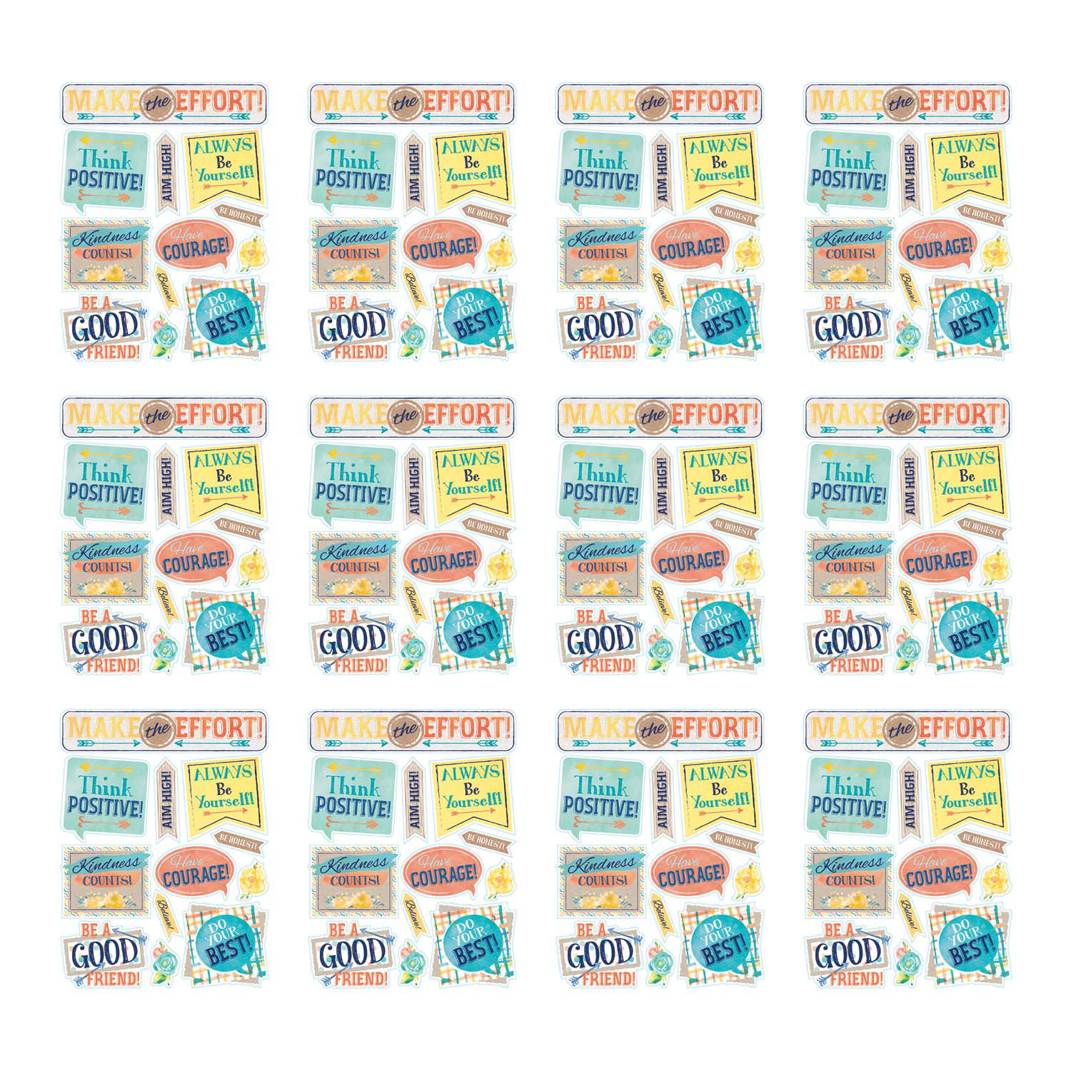 Eureka Classroom Eureka Confetti Splash Window Clings, 12 Sheets ...