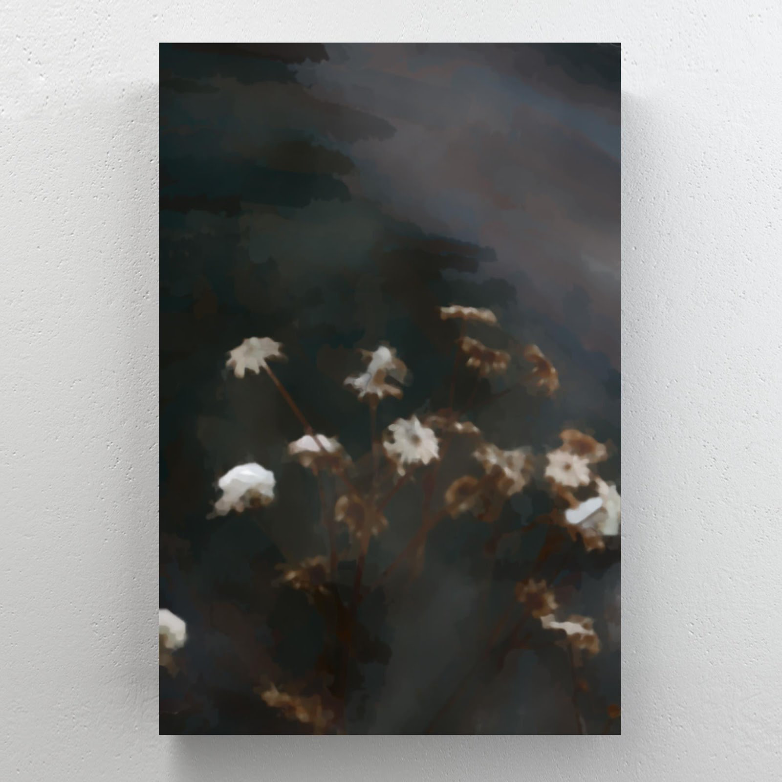 Red Barrel Studio® Cold Tone Common Daisy Flowers - 1 Piece Rectangle ...