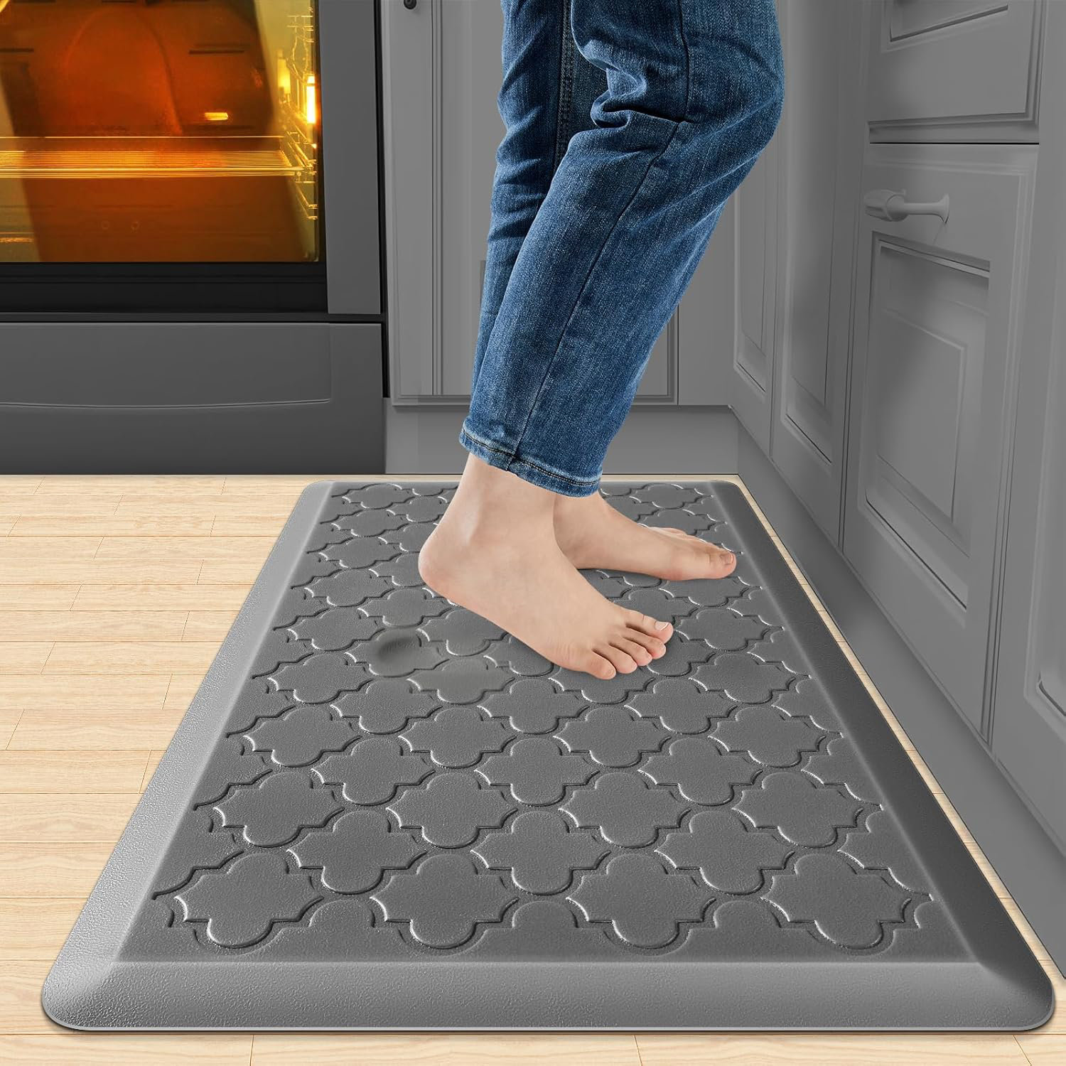 Lark Manor™ Anti-Fatigue Kitchen Mat – 1/2 Inch Thick Cushioned Rug ...