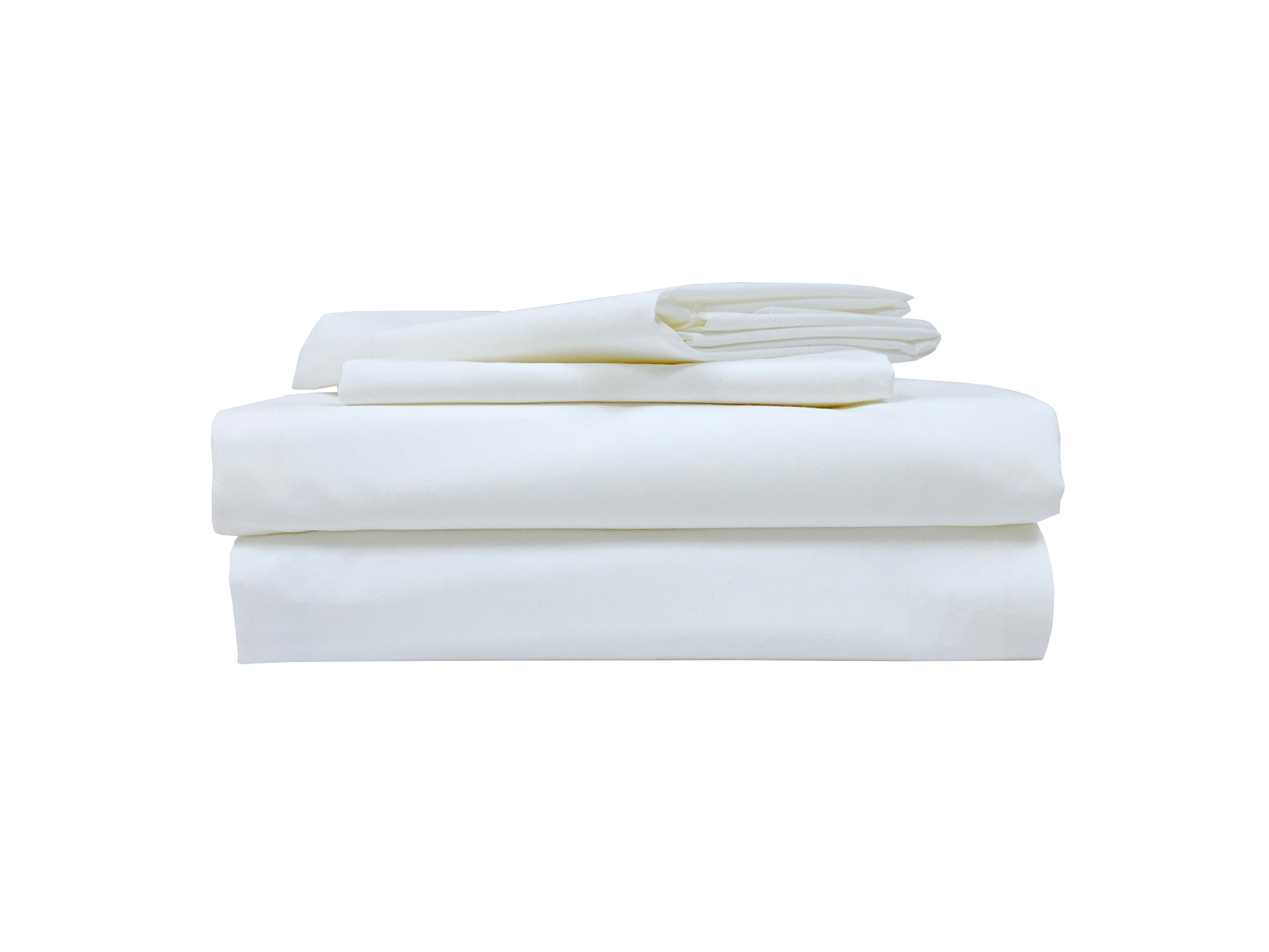 One Bed Cool Rayon From Bamboo Easy On Flat Sheet (Queen, White) | Wayfair