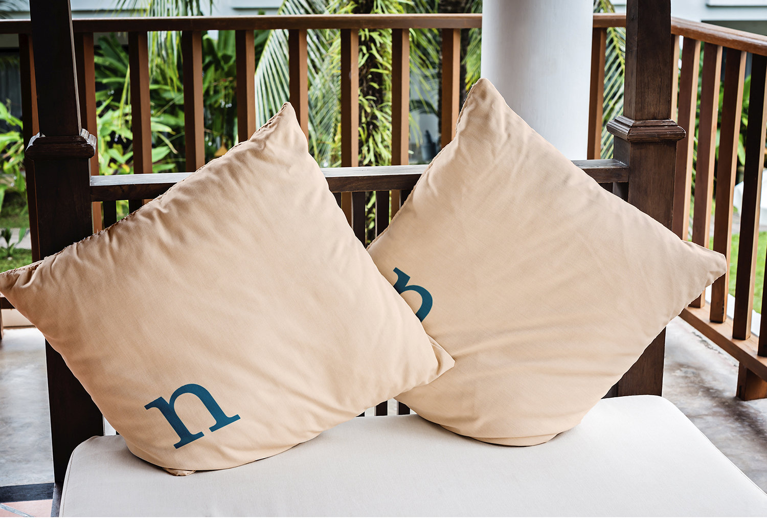 e by design Modern Monogram Indoor/Outdoor Throw Pillow - Wayfair Canada