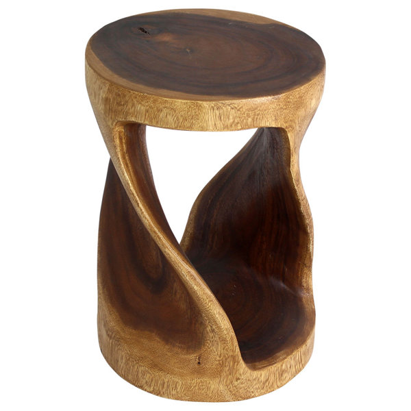 Millwood Pines Solid Wood Drum End Table & Reviews | Wayfair