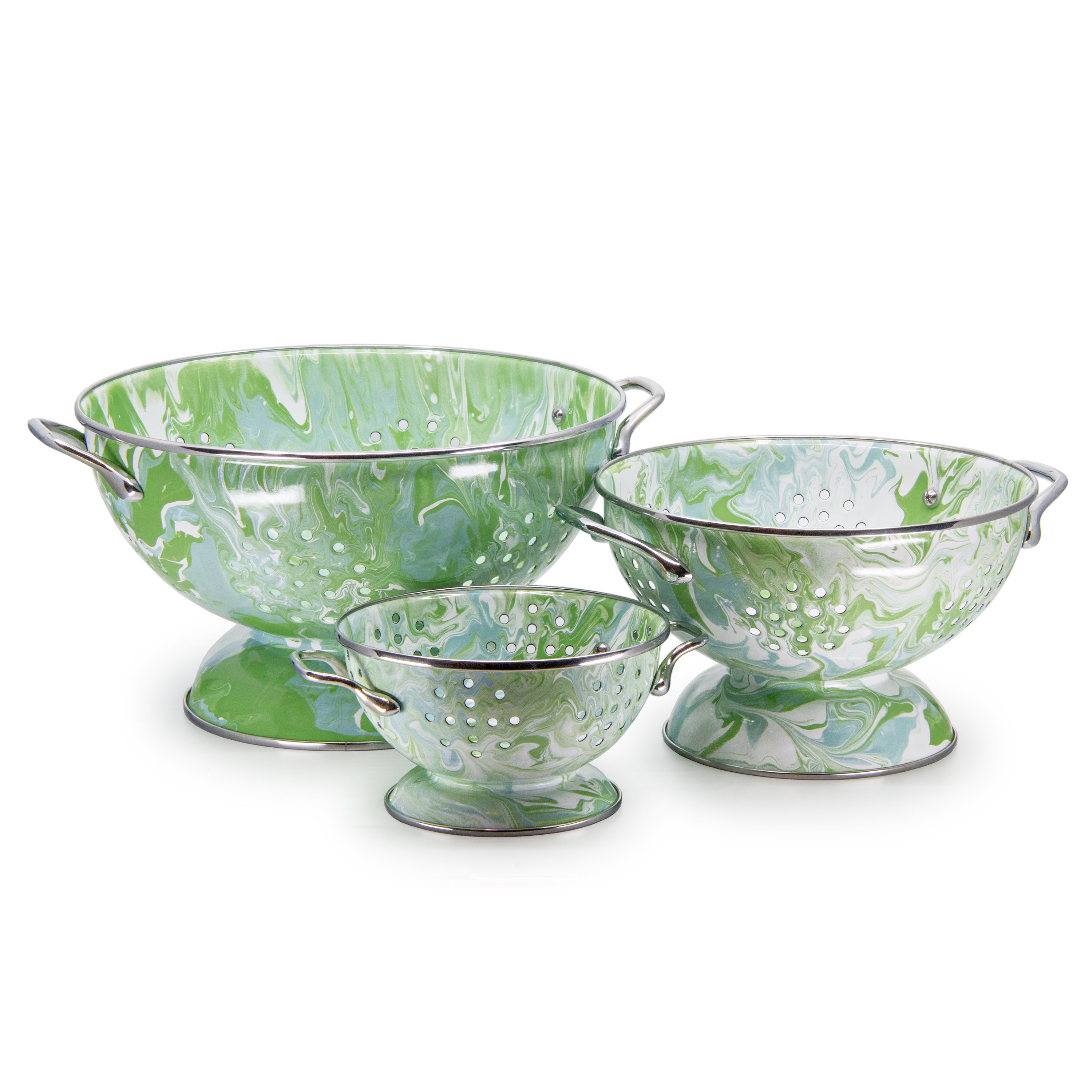 Golden Rabbit Modern Monet Set of Colanders | Wayfair