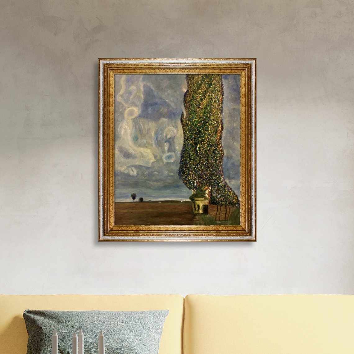 Vault W Artwork The Large Poplar II (Gathering Storm) By Gustav Klimt ...