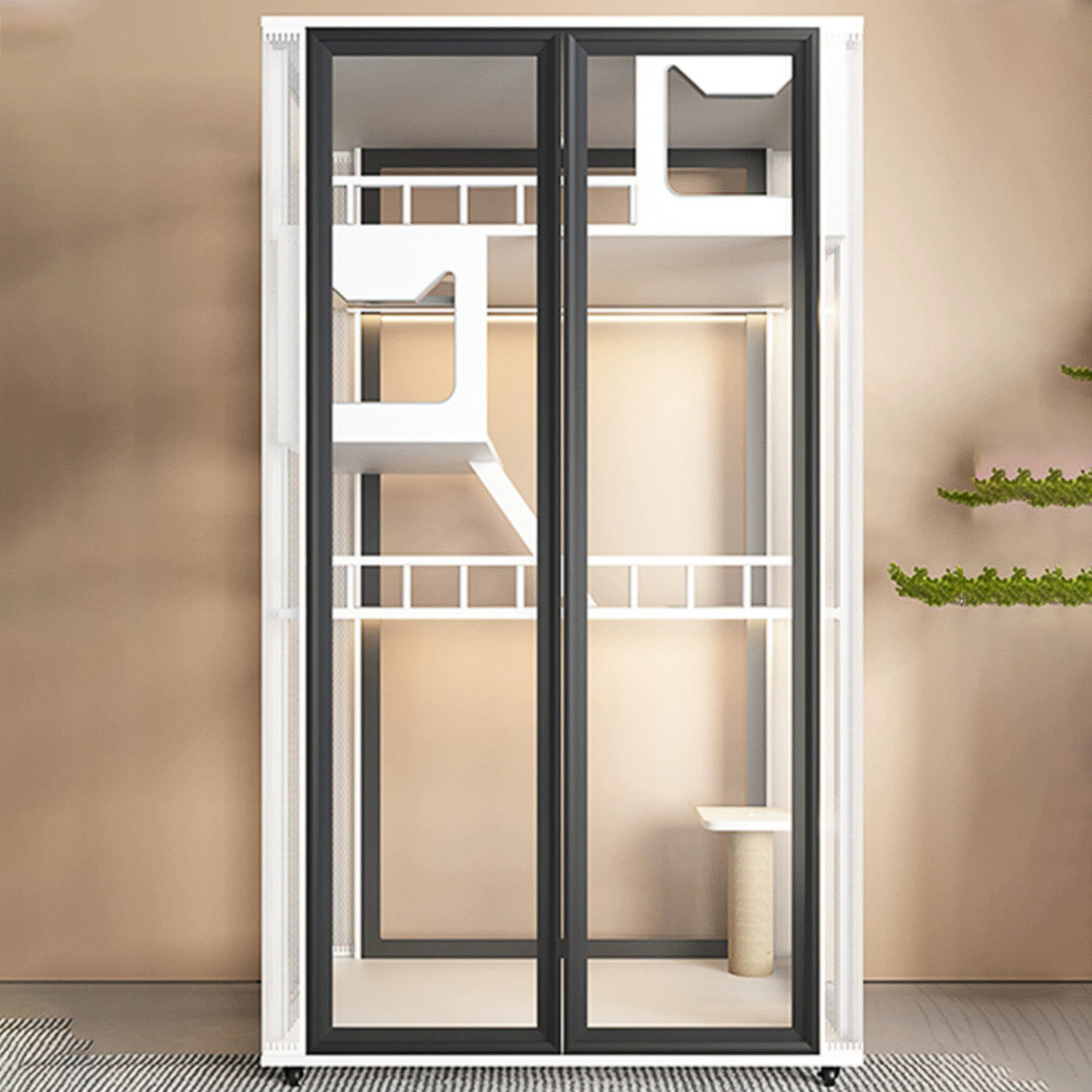 KZLAA Transparent Cat House / Integrated Cat House | Wayfair