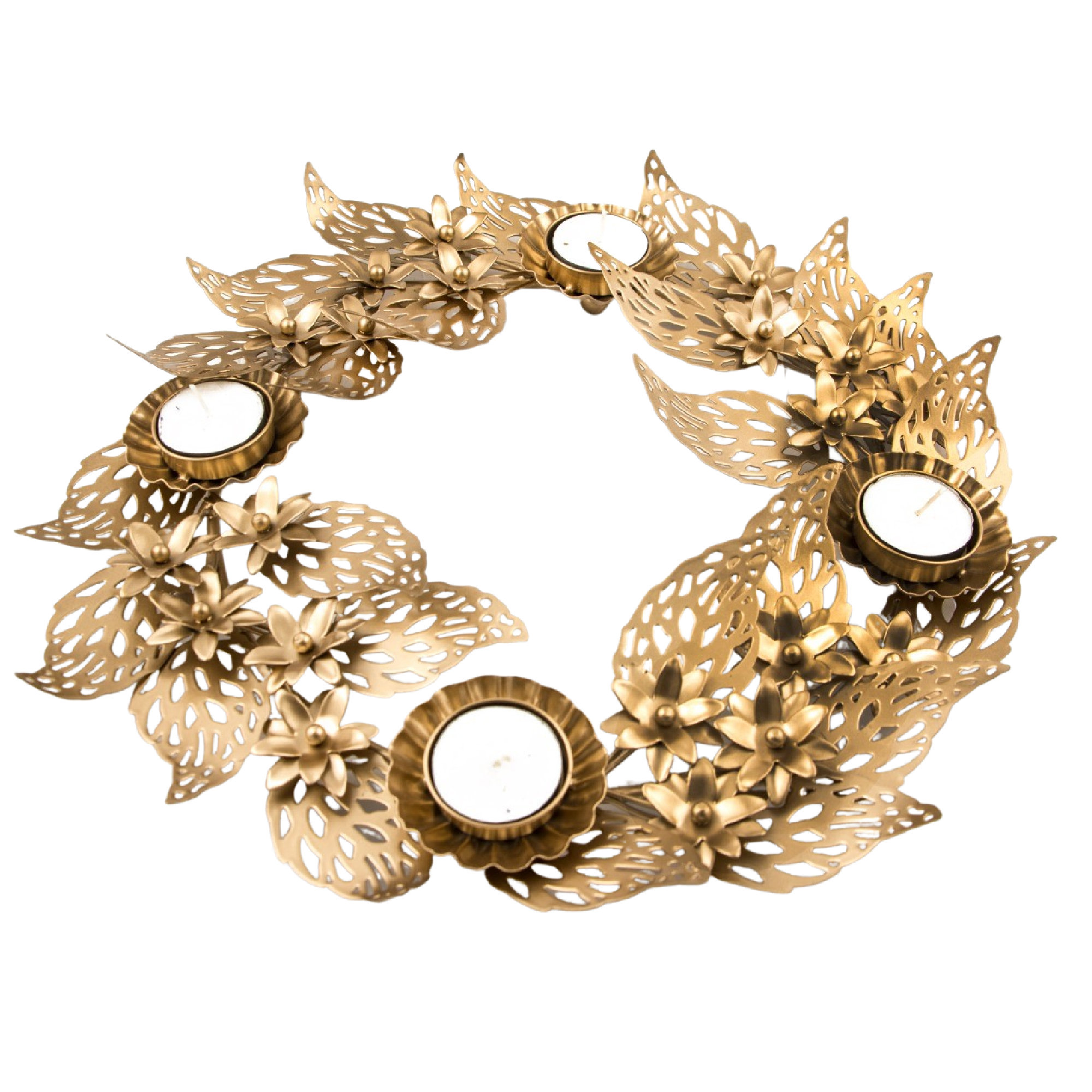 Mercer41 Gold Decorative Candle Ring | Wayfair