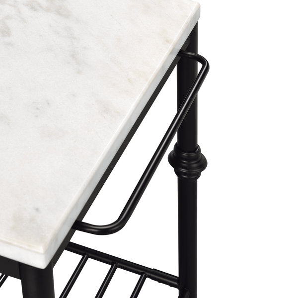 Lark Manor™ Allisun 57.88" Width Marble Top Kitchen Island & Reviews ...