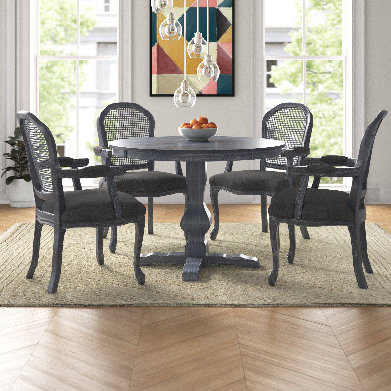 Laurel Foundry Modern Farmhouse® Dinah Fabric, Rubberwood, And Cane 5 ...