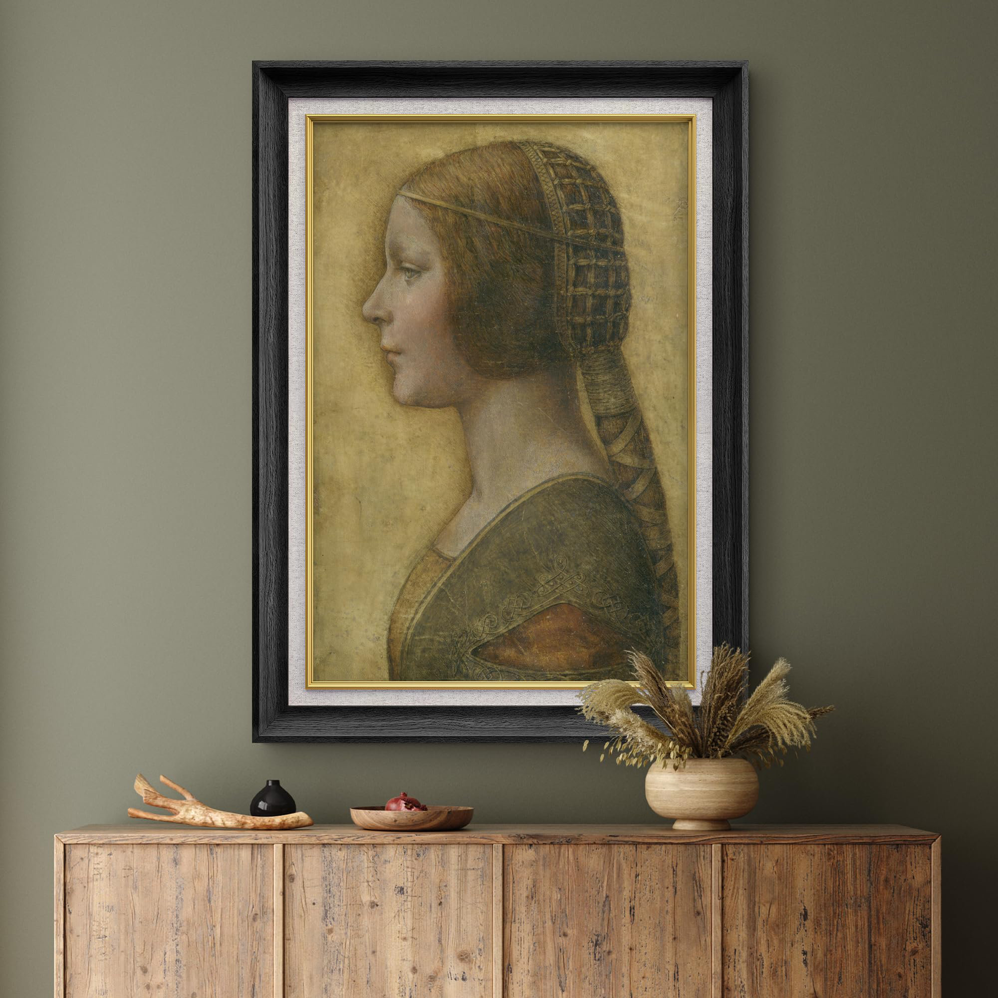 SIGNLEADER " The Beautiful Princess " by Leonardo Da Vinci on Canvas ...