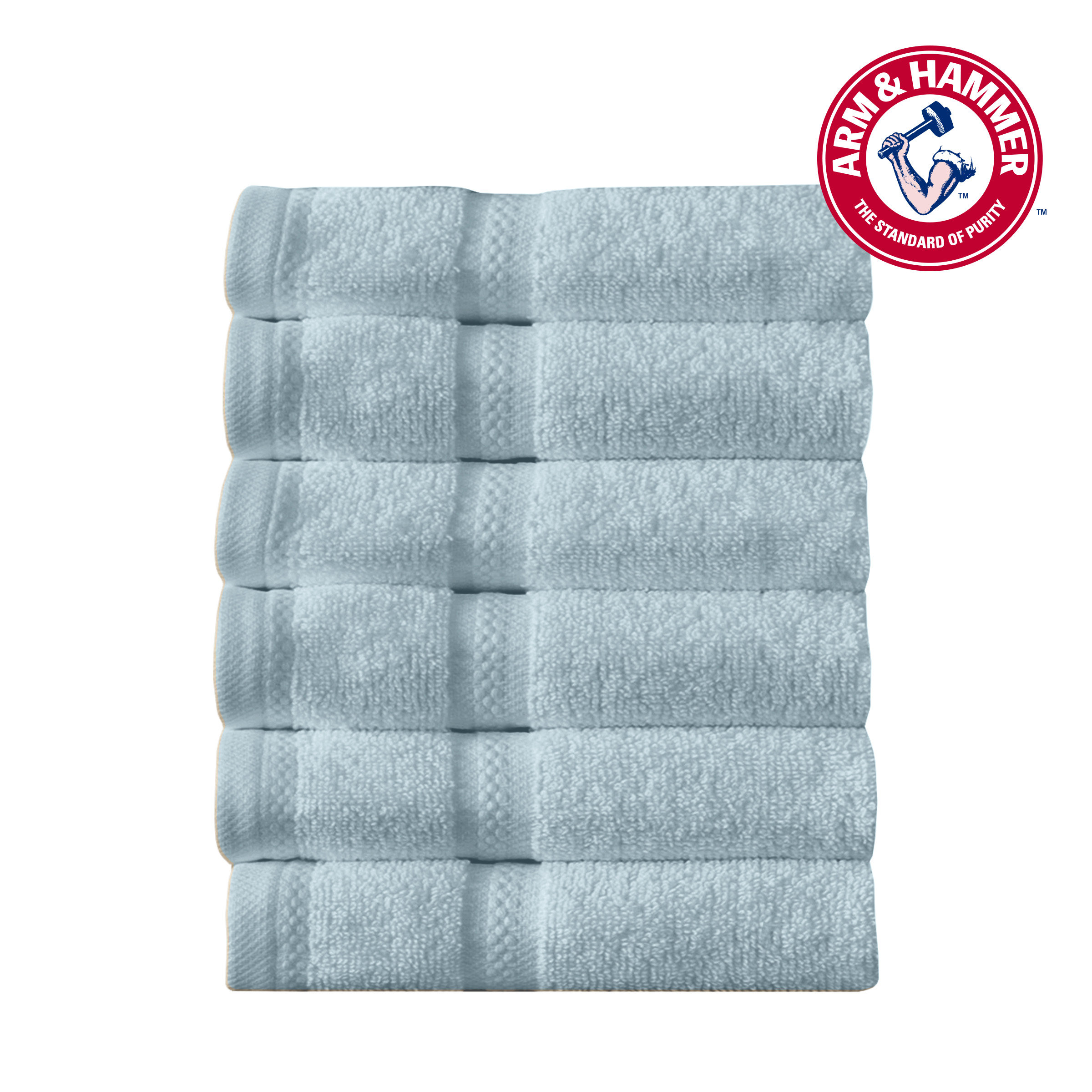 Arm & Hammer Performance Towel 6 Piece Washcloth Set | Wayfair
