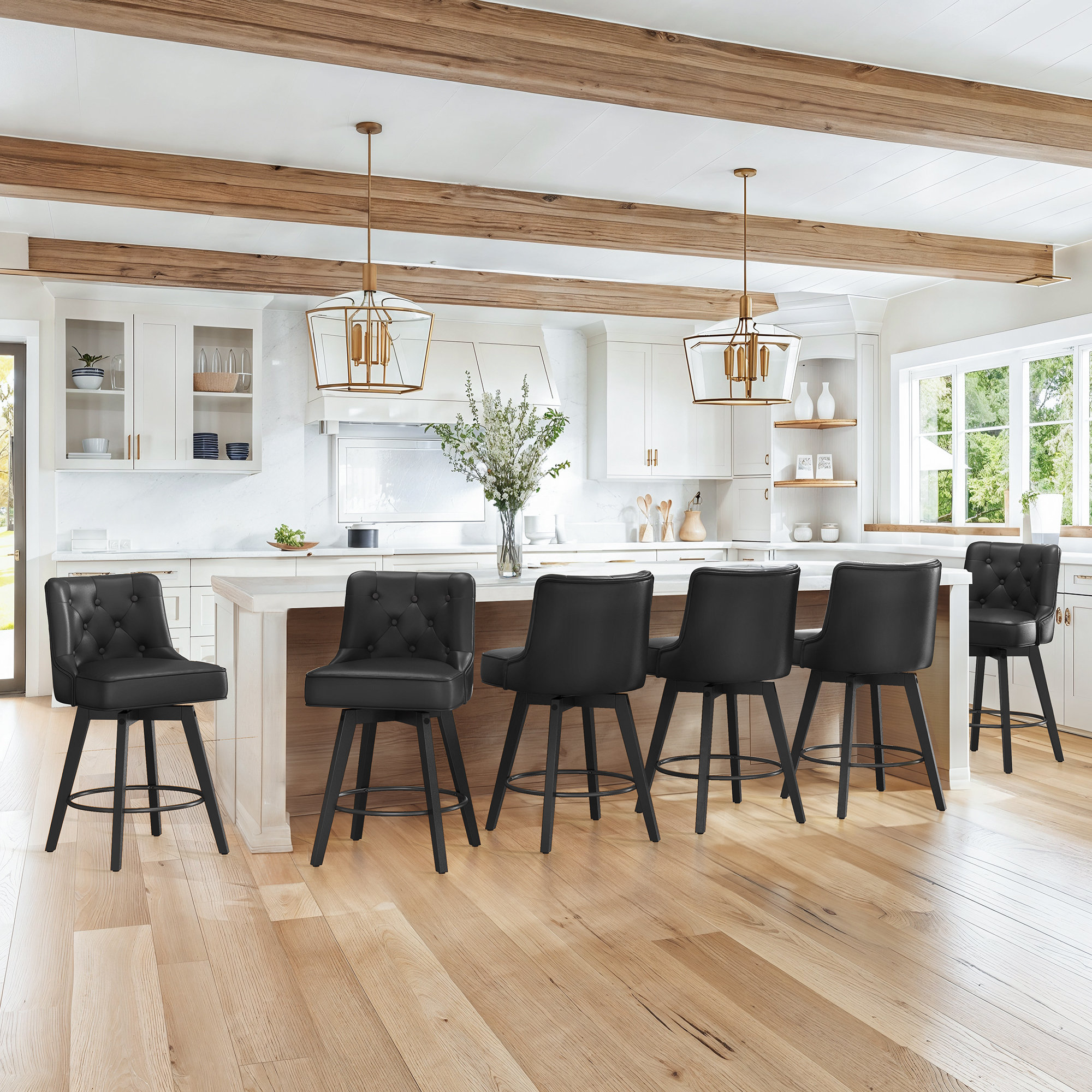 Wildon Home® Dionn 26'' Upholstered Counter Stool & Reviews - Wayfair ...