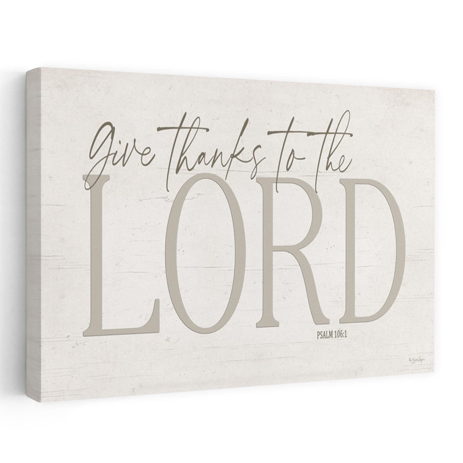 Lark Manor™ Give Thanks To The Lord - Modern Farmhouse Bible Verse ...