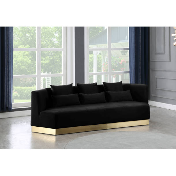 Mercer41 Shela 93'' Velvet Sofa & Reviews | Wayfair