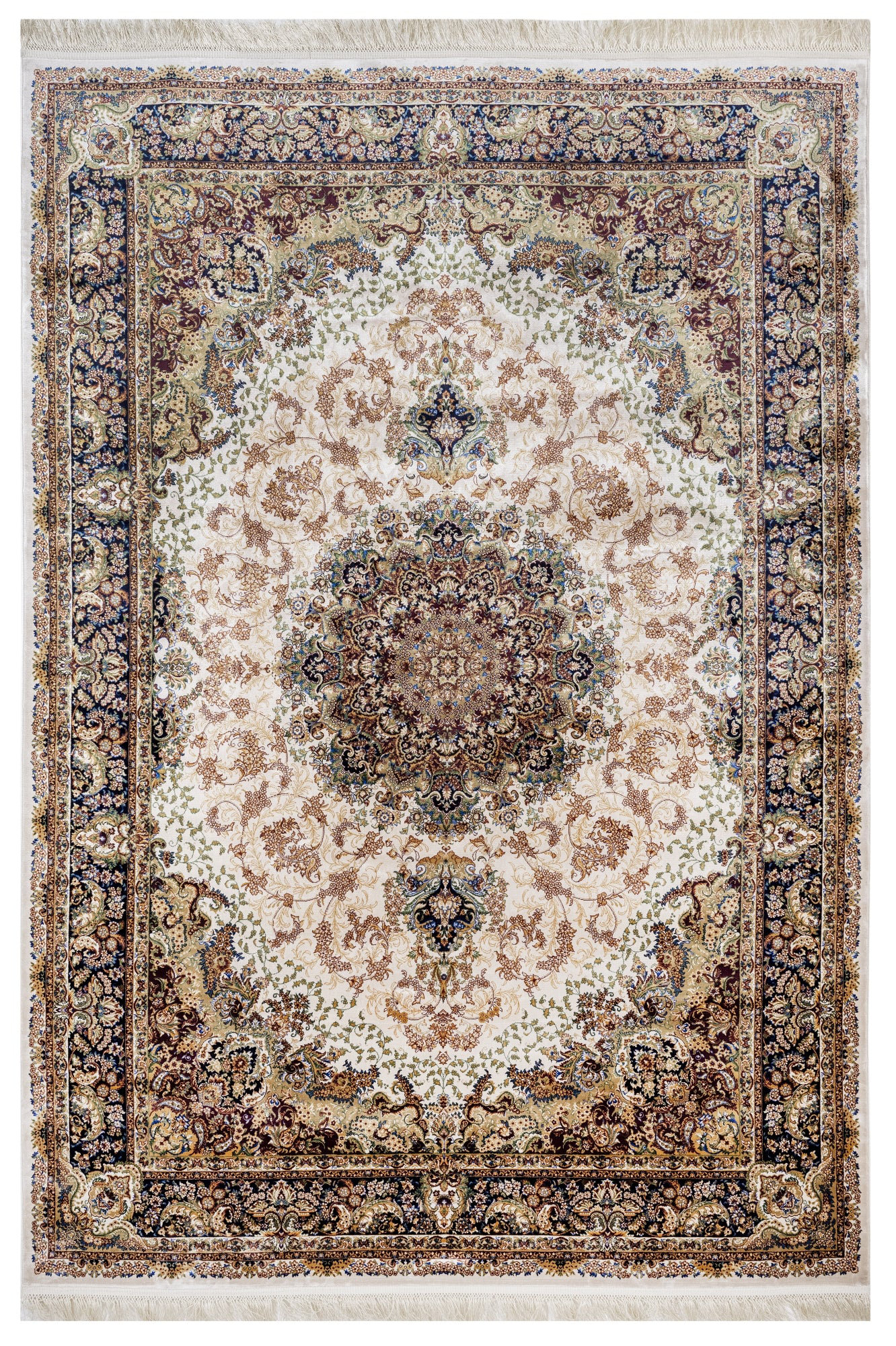 Aegean House Silk Area Rug with Non-Slip Backing | Wayfair