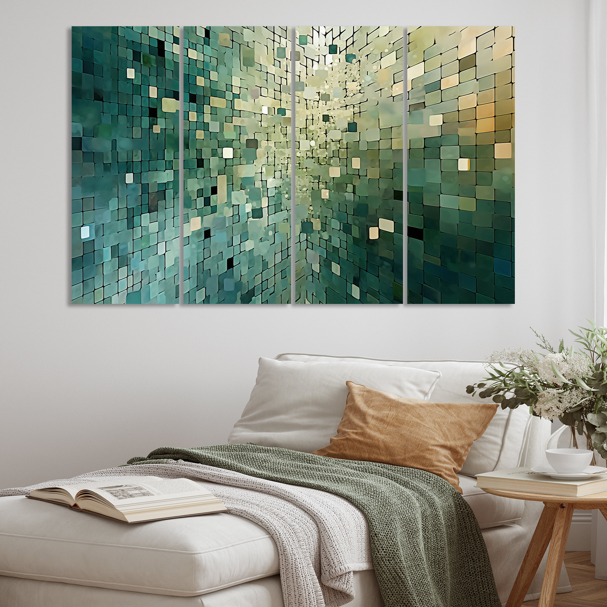 Wrought Studio™ Ephemeral Light Vintage Cubist Retro Abstract I - 4 ...