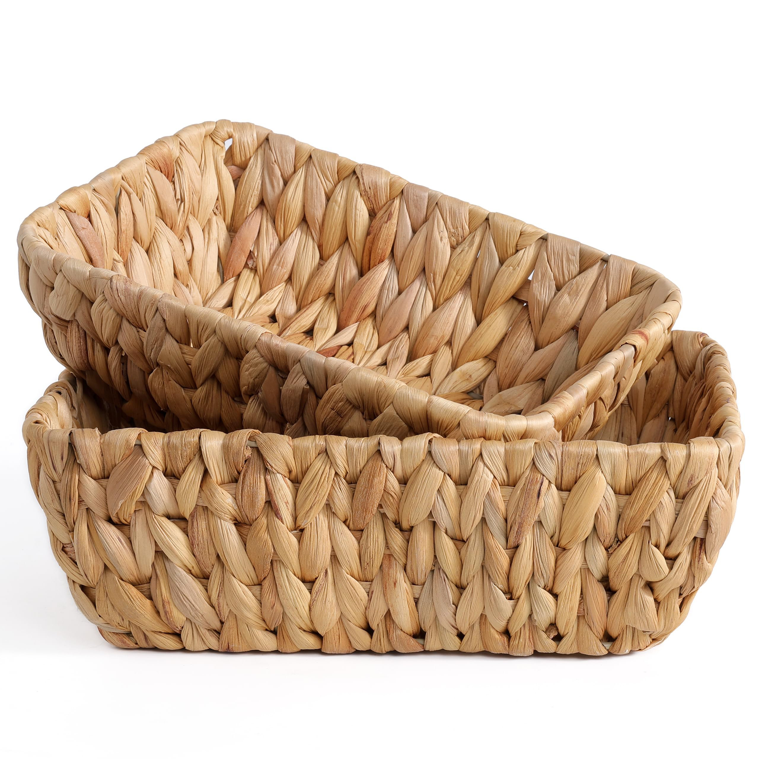 One Allium Way® Small Wicker Storage Basket 2 Pack, Wicker Storage ...