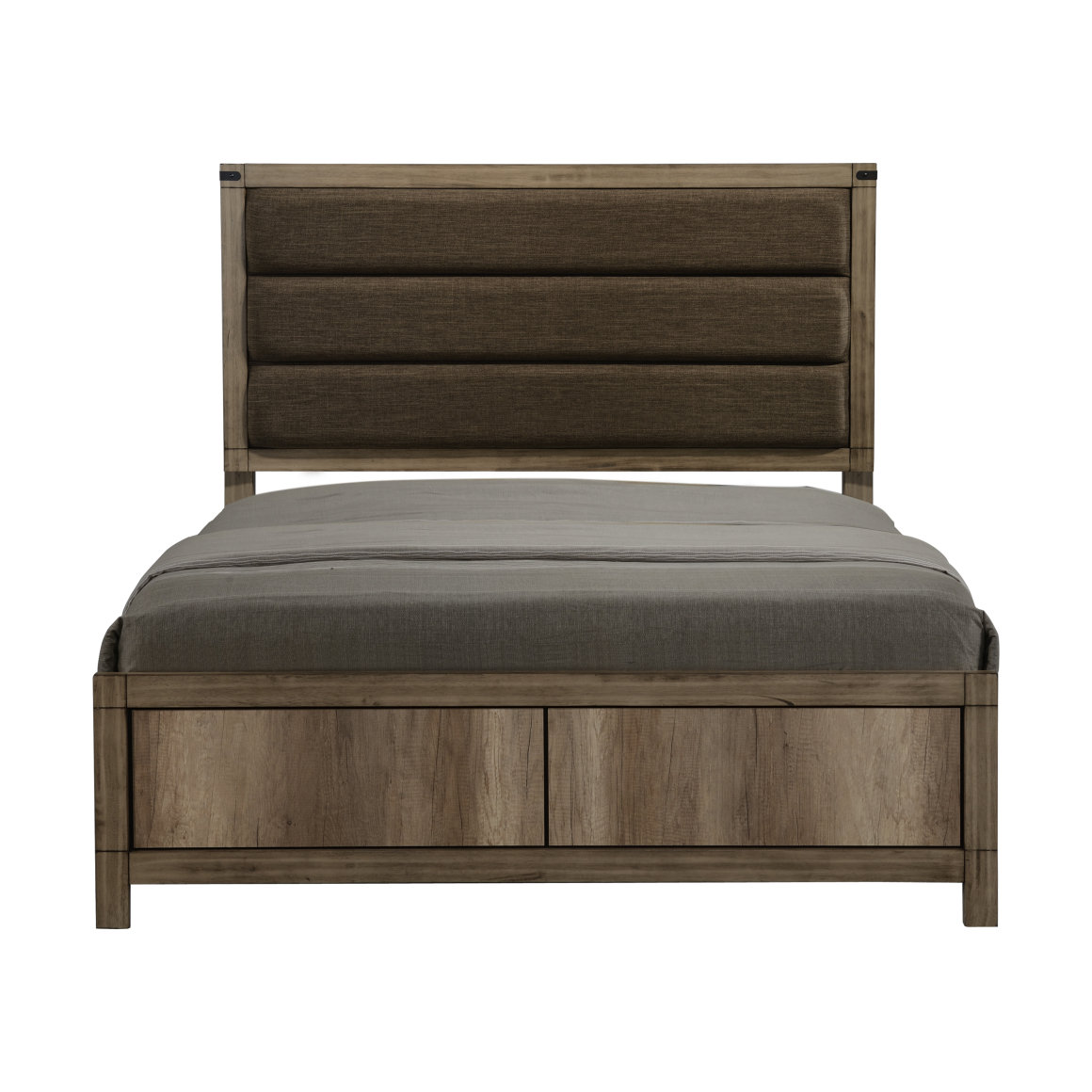 Lark Manor™ 1Pc Contemporary Upholstered Low Profile Bed Crisp Vertical ...