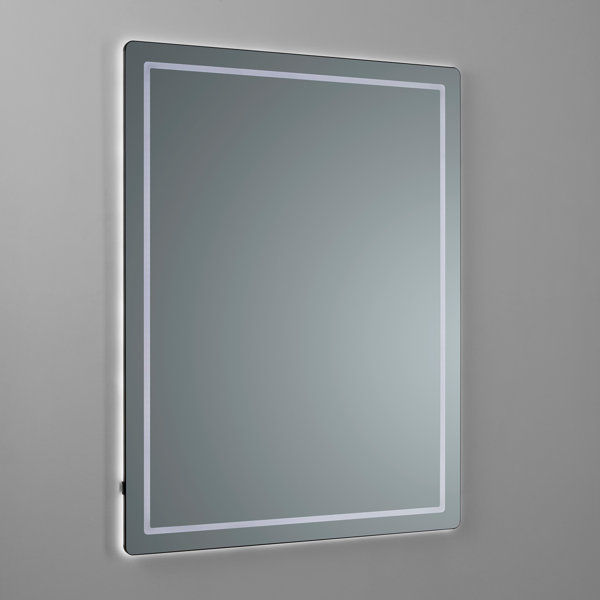 OxygenLighting Compact Aluminum LED Wall Mirror | Wayfair
