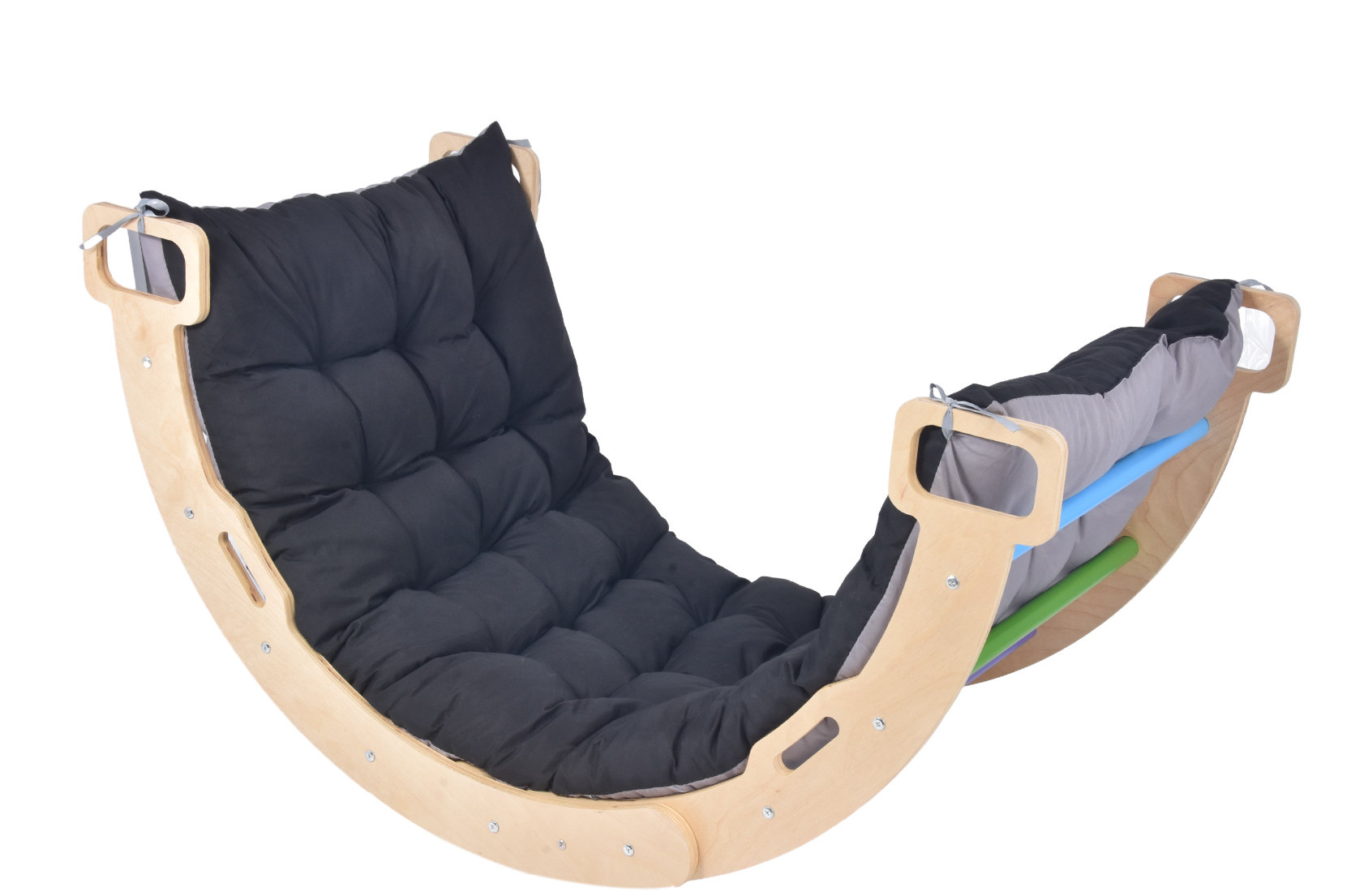 Suteck Climbing Arch For Toddler, Wooden Climber Toys With Two-Color ...