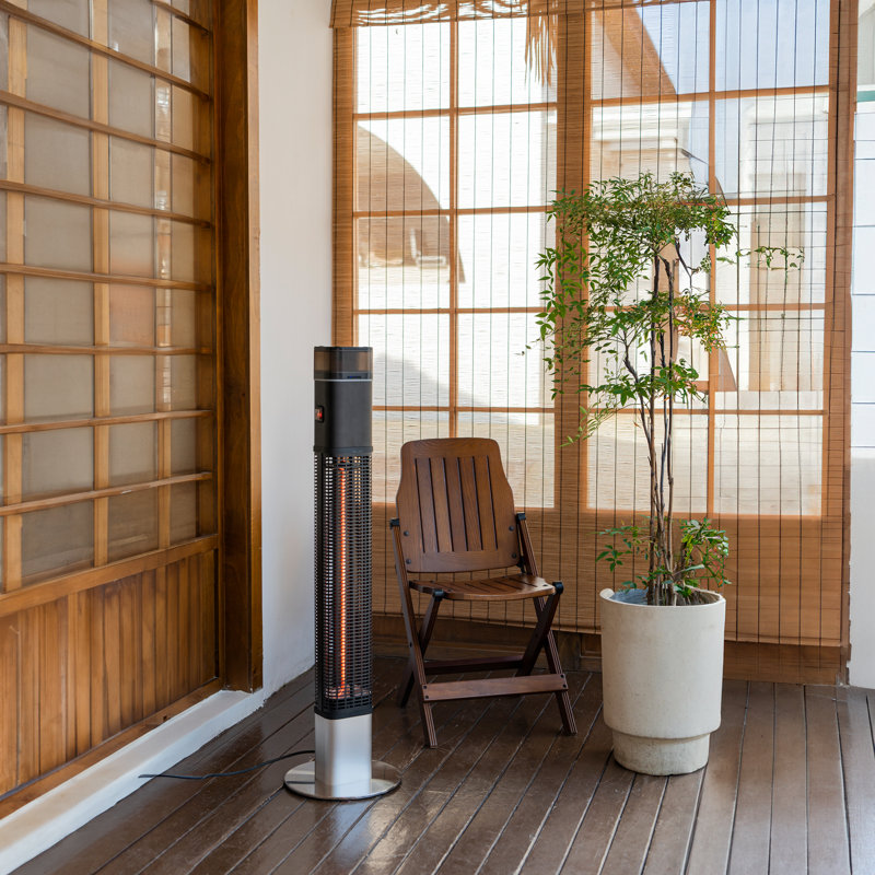 Deko Living 1500W Electric Column Heater with Halogen Tube | Wayfair