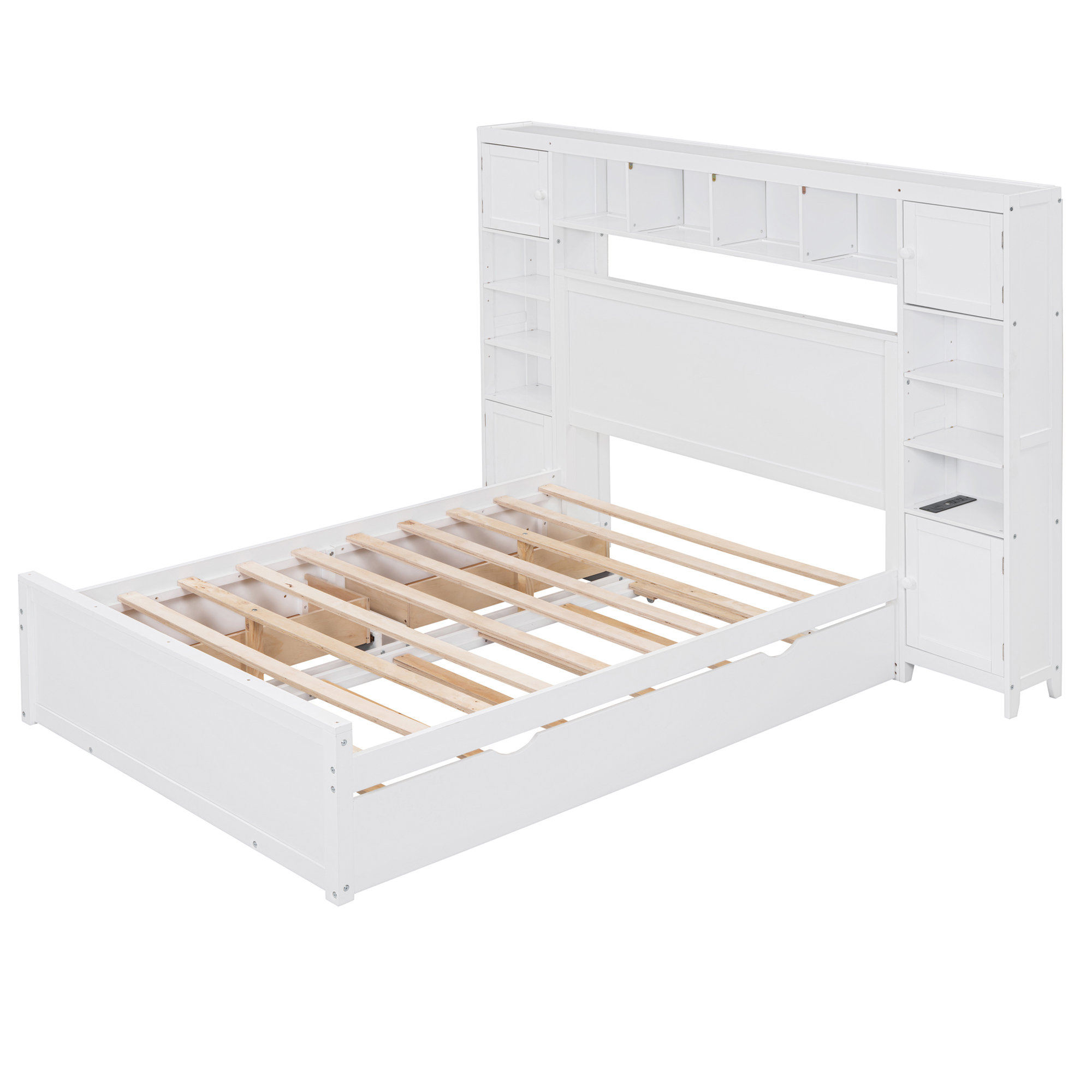 Red Barrel Studio® Bilyana Bookcase Bed | Wayfair