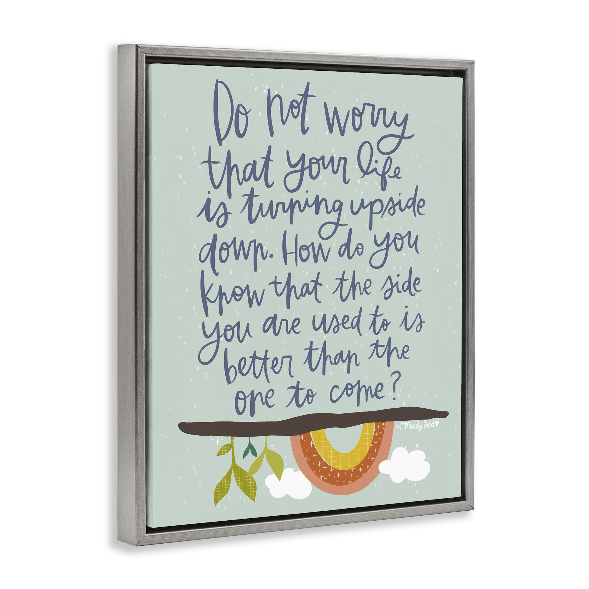 Latitude Run® Hopeful Encouraging Phrase Floating Frame, design by ...