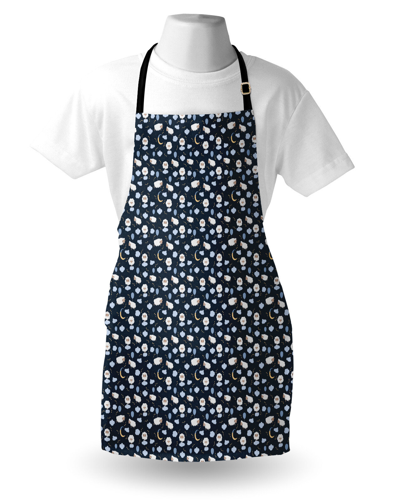 Dakota Fields Cartoon Apron Unisex Sleepy Time Moon Sheep Fun Adult ...