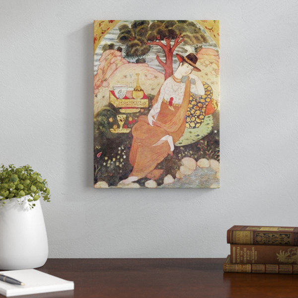 World Menagerie Princess Sitting In A Garden, Safavid Dynasty - Art ...