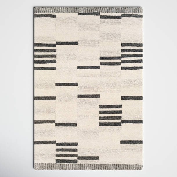 AllModern Seaton Hand Tufted Wool Abstract Rug & Reviews | Wayfair