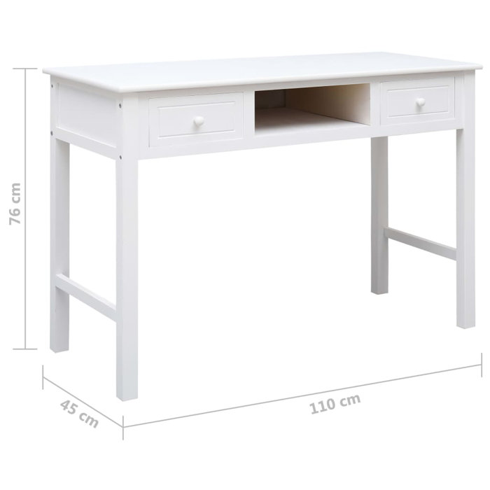 Highland Dunes Writing Desk Computer Desk Laptop Table Home Office ...