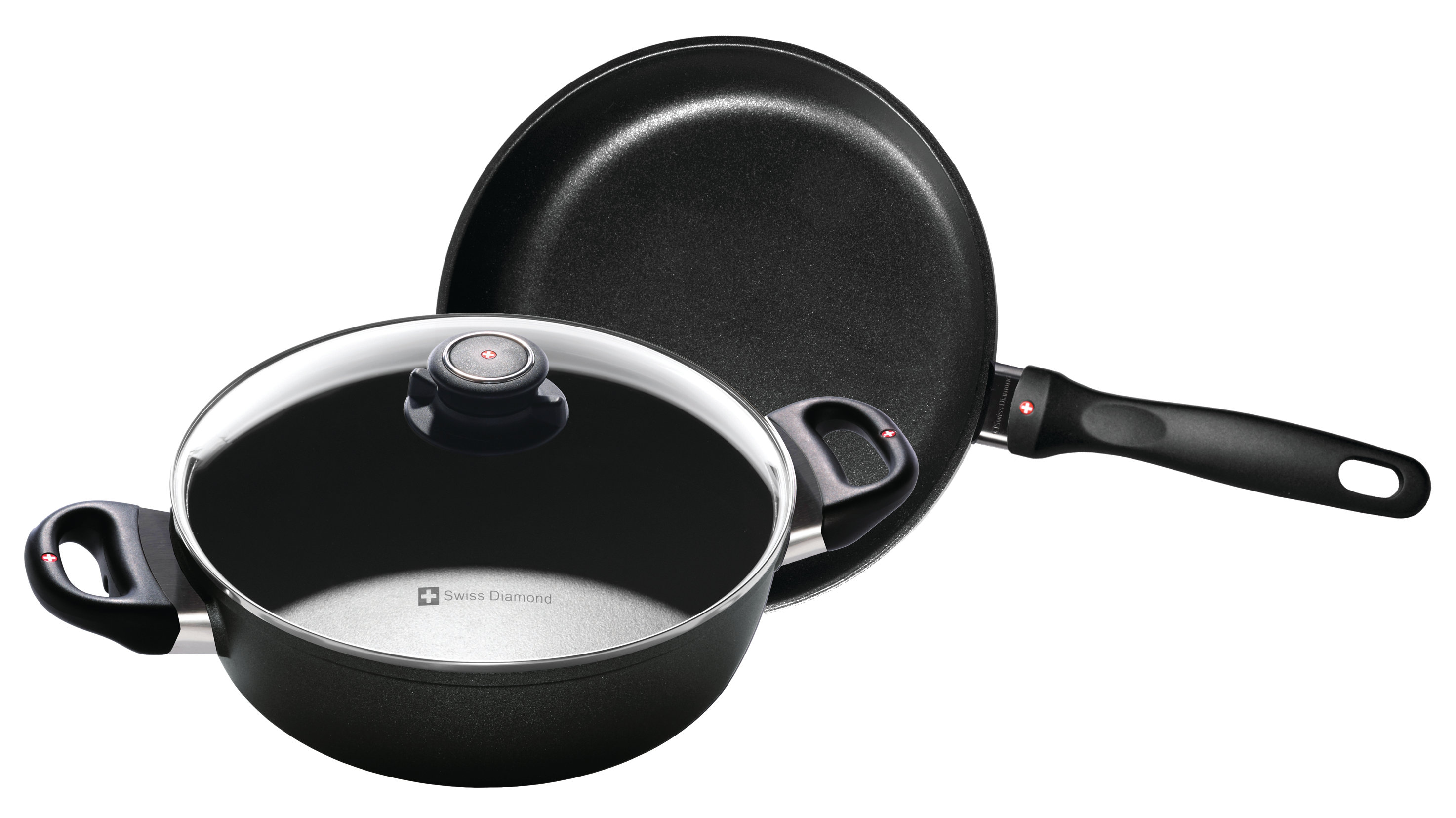 Swiss Diamond 3 Piece Aluminum Non Stick Cookware Set | Wayfair
