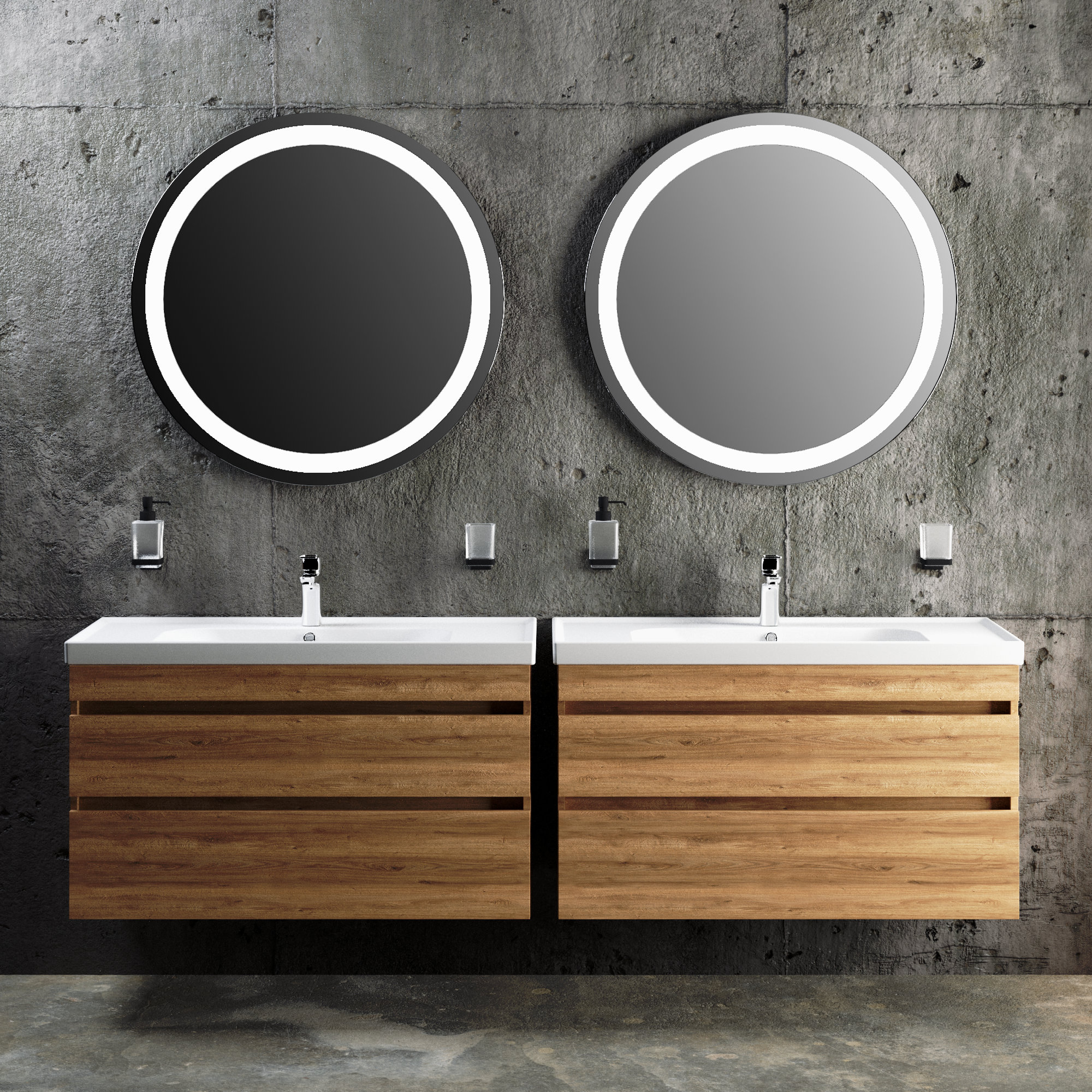 Bath Oasis 31.5'' Single Bathroom Vanity with Ceramic Top with Mirror ...