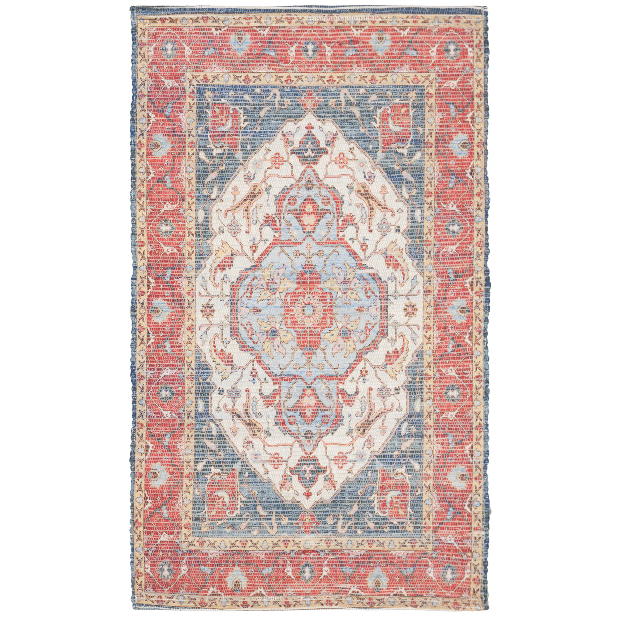 Bungalow Rose Joppatowne Hand Loomed Performance Oriental Rug & Reviews ...