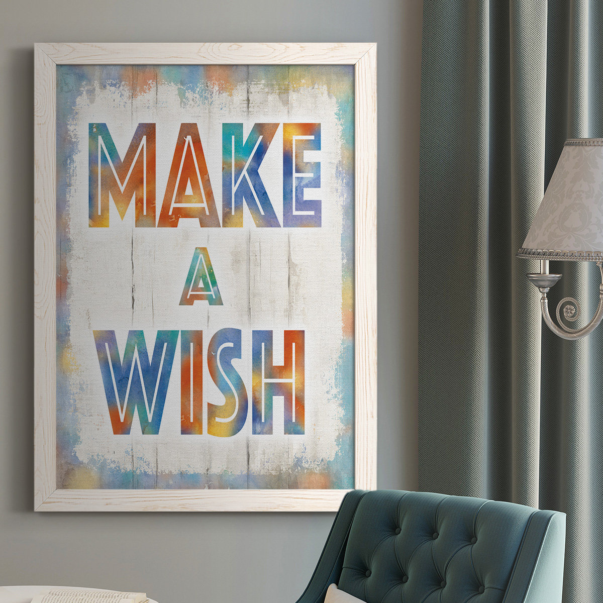 Trinx Make a Wish - Single Picture Frame Print on Canvas | Wayfair