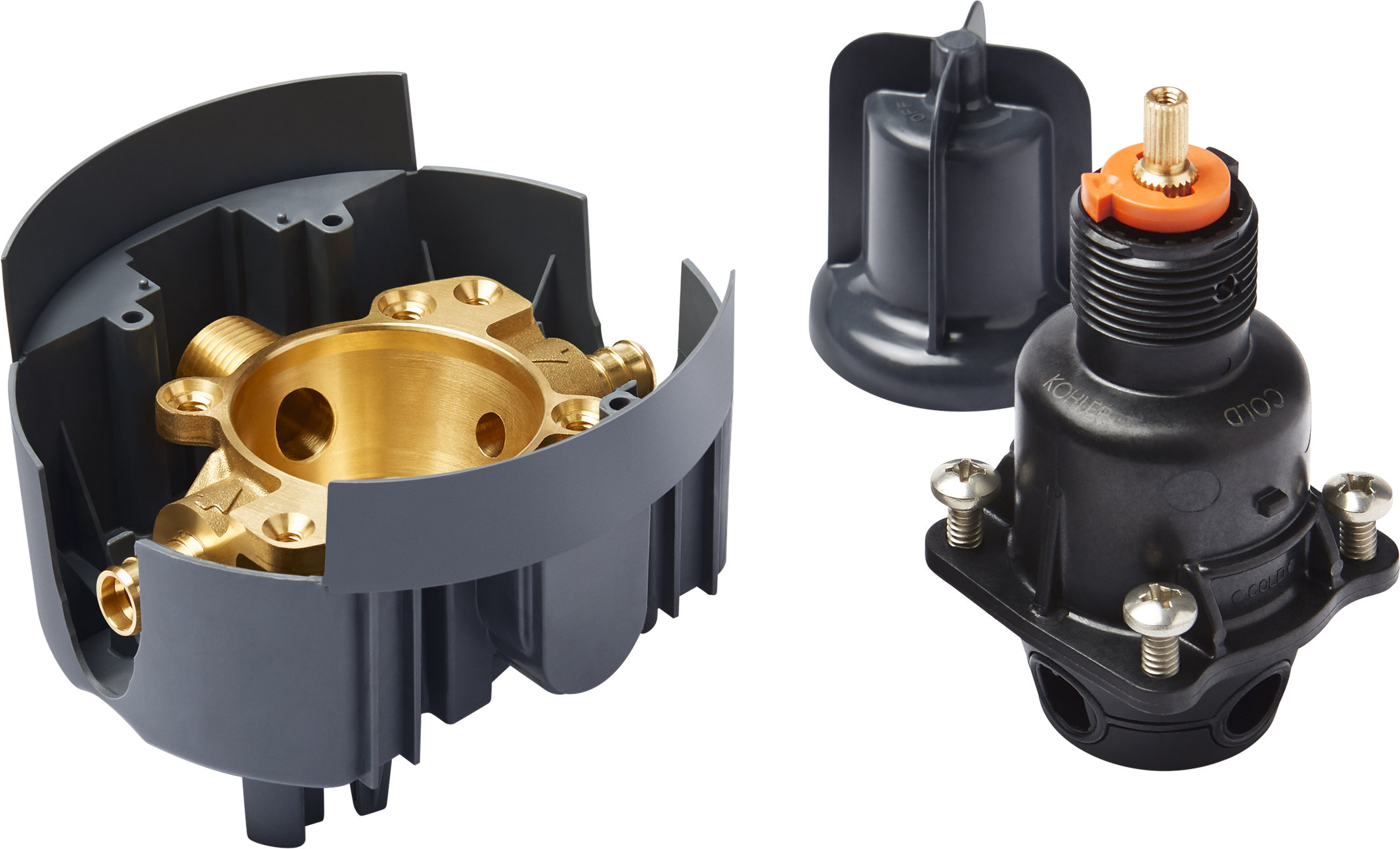 Kohler Rite-Temp Pressure-Balancing Valve Body and Cartridge Kit with ...