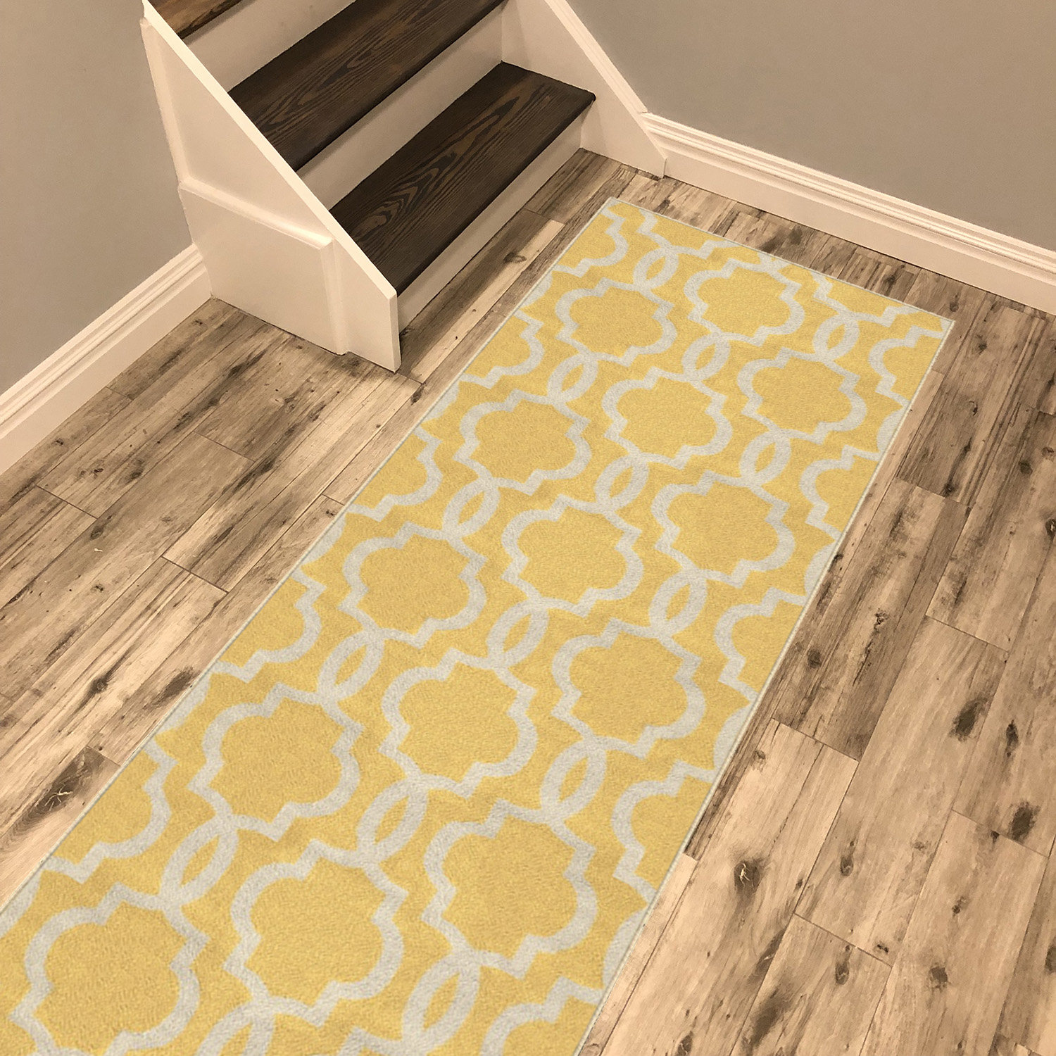 Winston Porter Searcy Geometric Looped Yellow Area Rug & Reviews | Wayfair