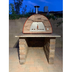 Authentic Pizza Ovens Stainless Steel Countertop Wood-Fired Pizza Oven ...