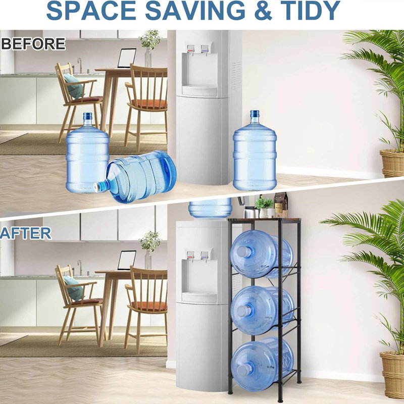 Ebern Designs 3-Tier Water Bottle Rack | Wayfair