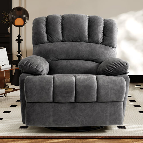 Latitude Run® Oversized Swivel Rocker Recliner Chair Glider Rocker Lazy ...