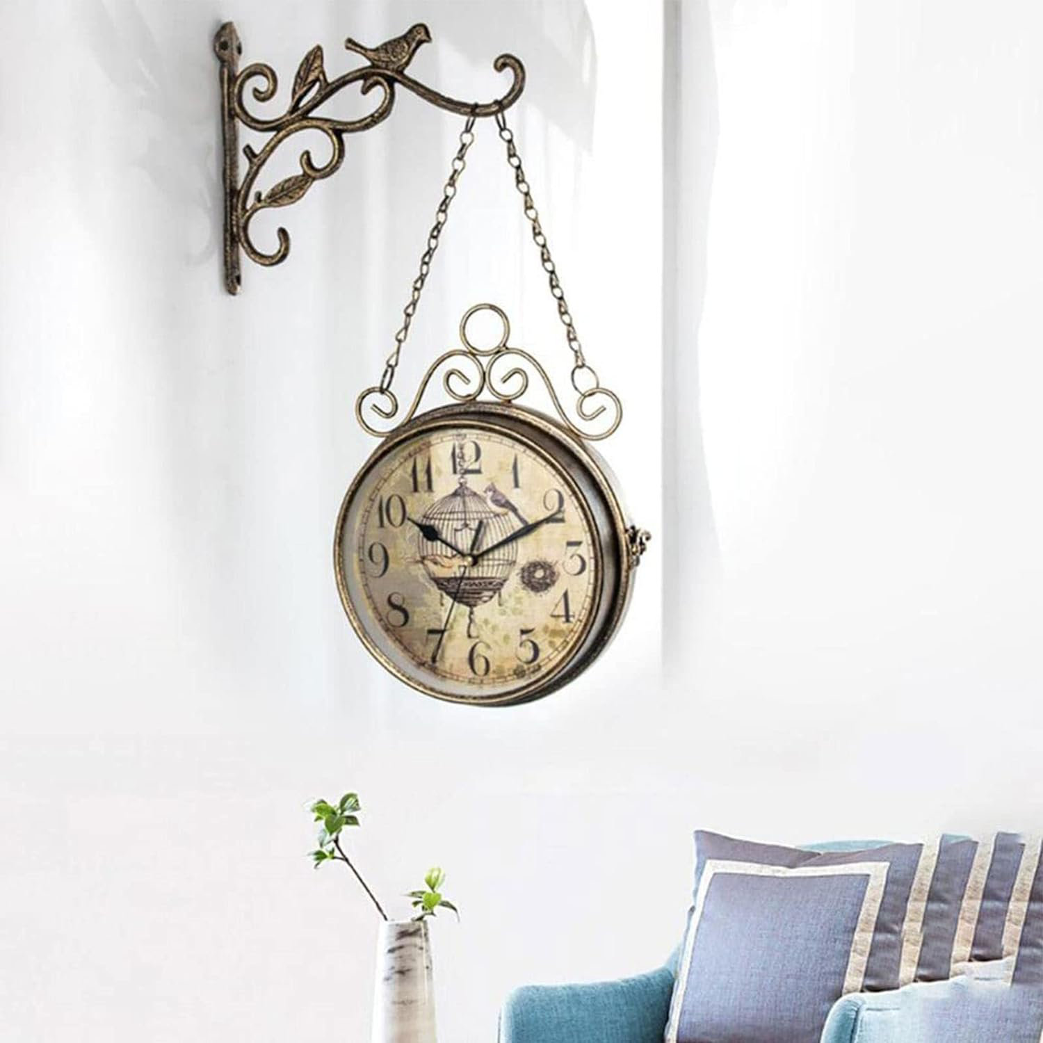 Ophelia & Co. Retro Rust Wall Clock 20Th Century 8" Non Ticking Large ...