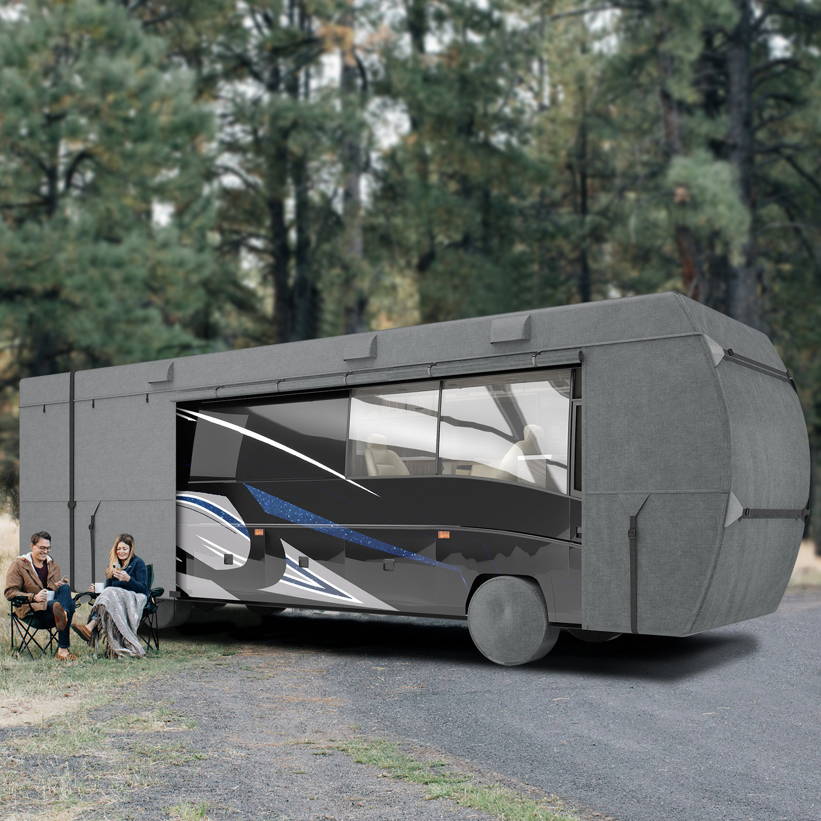 VEVOR Class C RV Cover Motorhome Cover 29-32 ft Oxford Fabric Motorhome ...