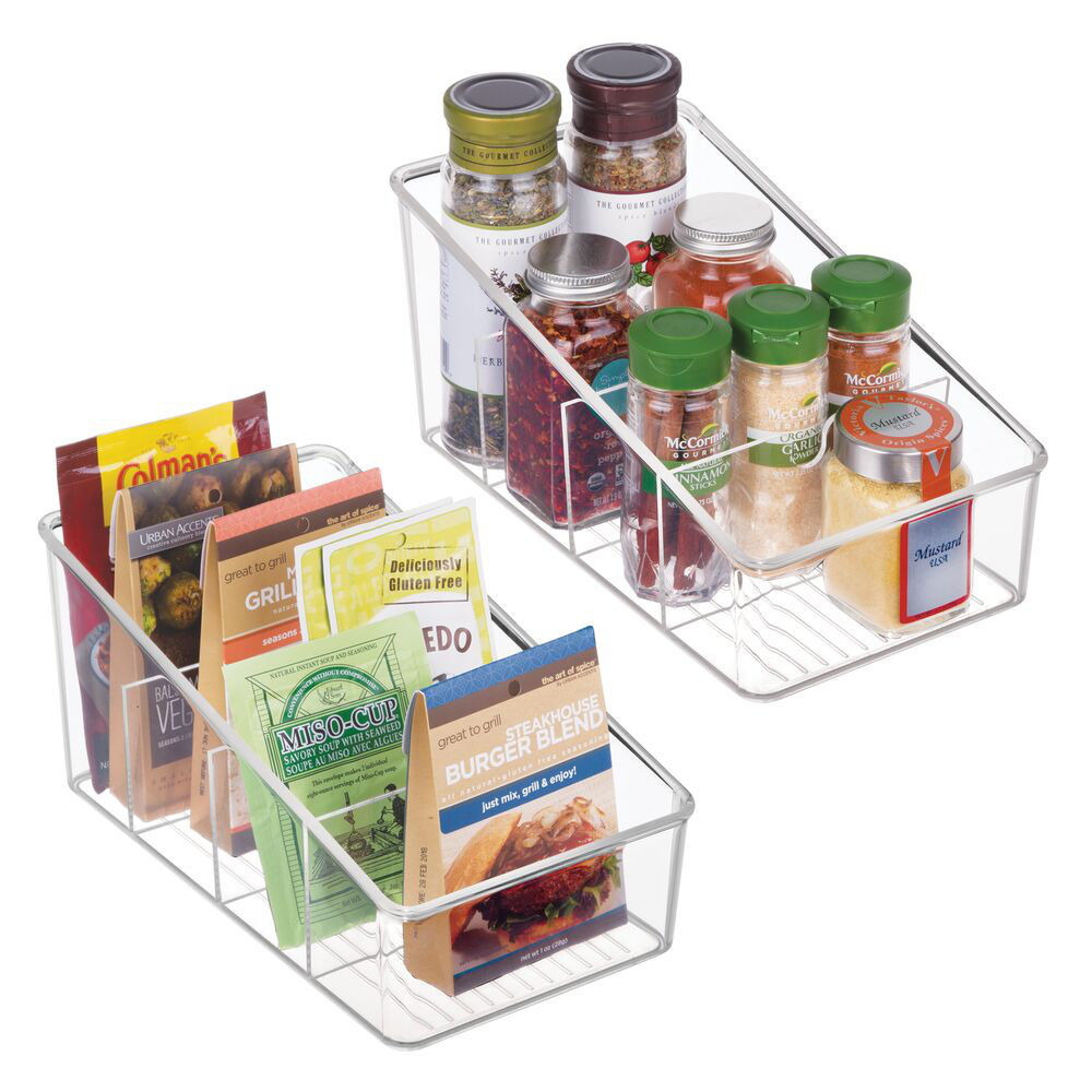 iDesign Divided Packet Organizer for Kitchen and Pantry Storage ...